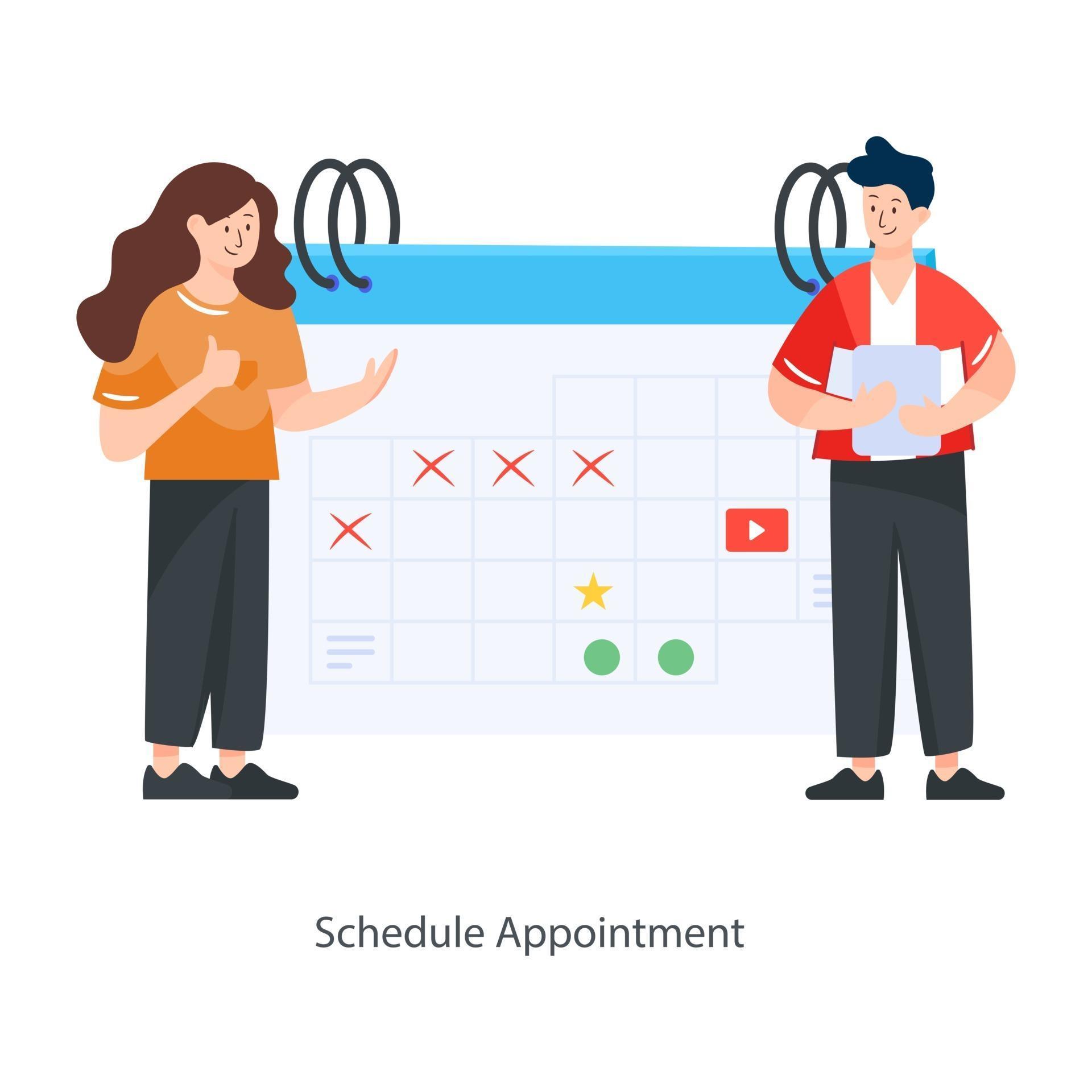 Schedule Appointment Concept 2667535 Vector Art at Vecteezy Schedule Appointment Concept 2667535 Vector Art at Vecteezy