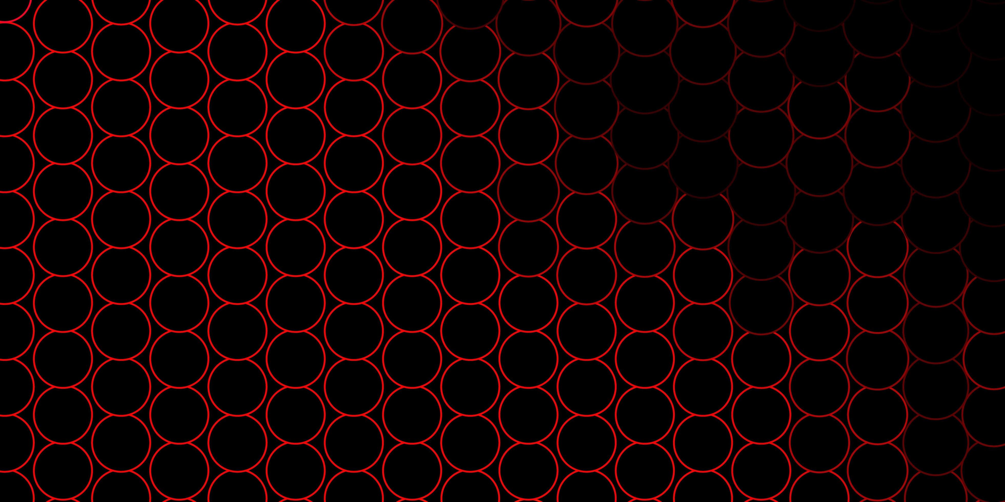 Dark Red Vector Layout With Circle Shapes Abstract Colorful Disks On Simple Gradient Background