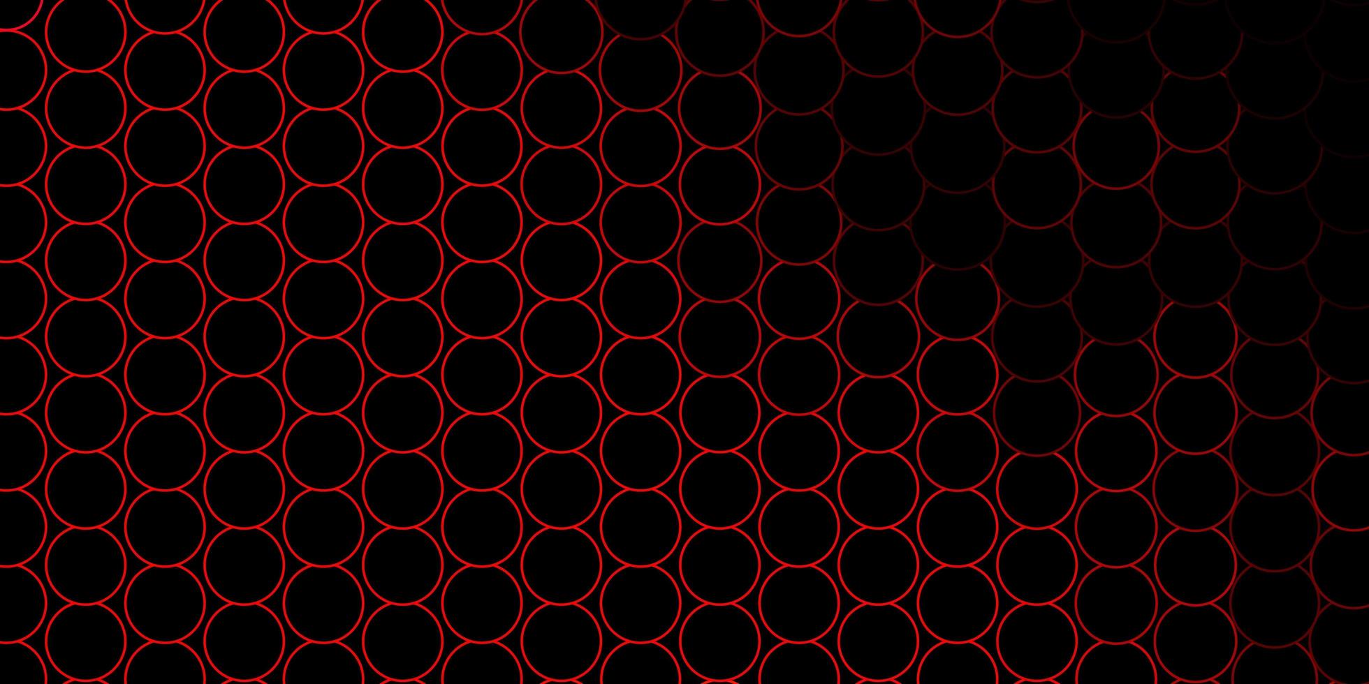 Dark Red Vector Layout With Circle Shapes Abstract Colorful Disks On Simple Gradient Background