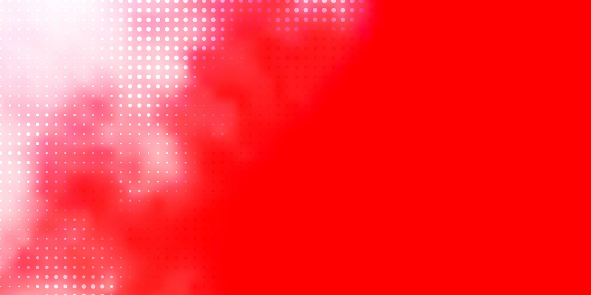 Light Red Vector Pattern With Spheres Abstract Colorful Disks On Simple