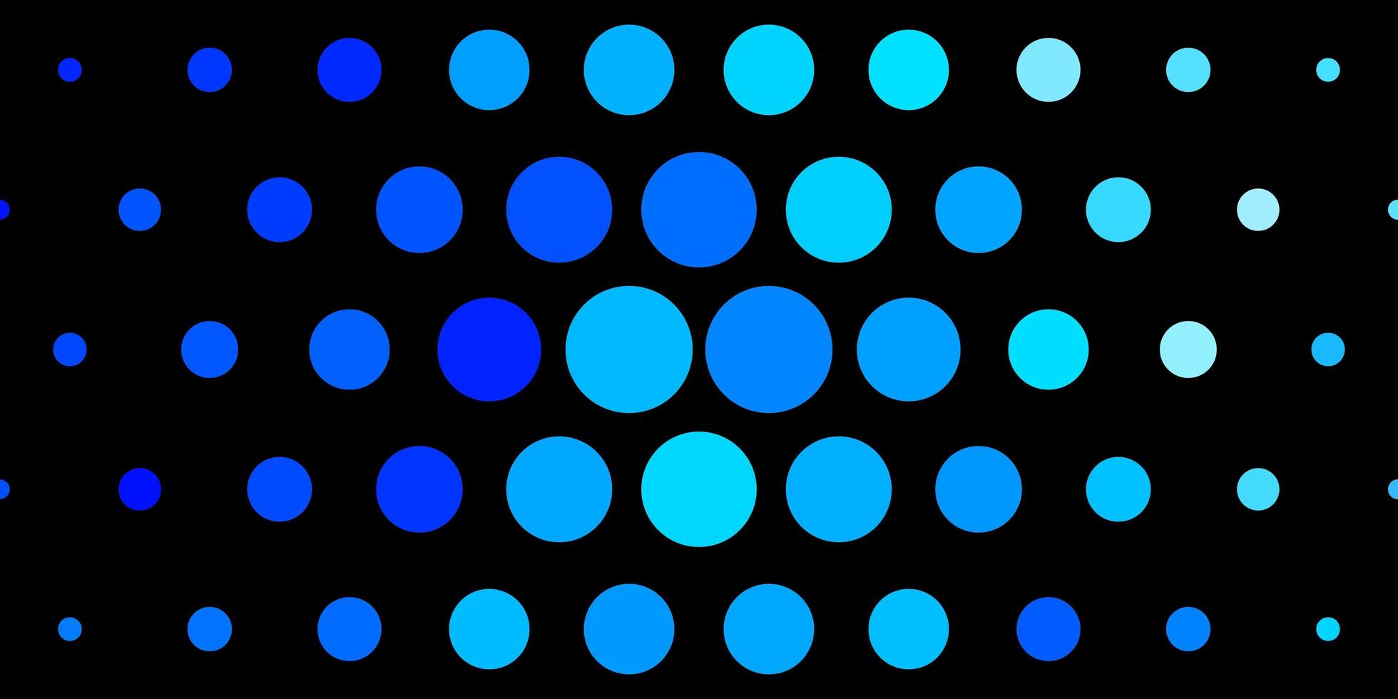 Dark Blue Vector Pattern With Circles Abstract Colorful Disks On Simple Gradient Background