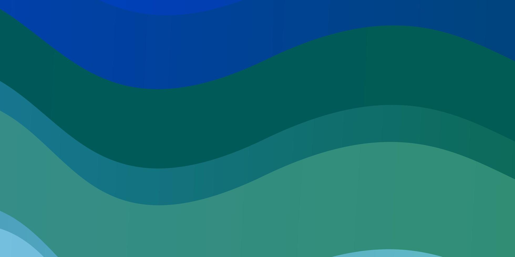 Light Blue Green Vector Backdrop With Bent Lines Illustration In Halftone Style With Gradient