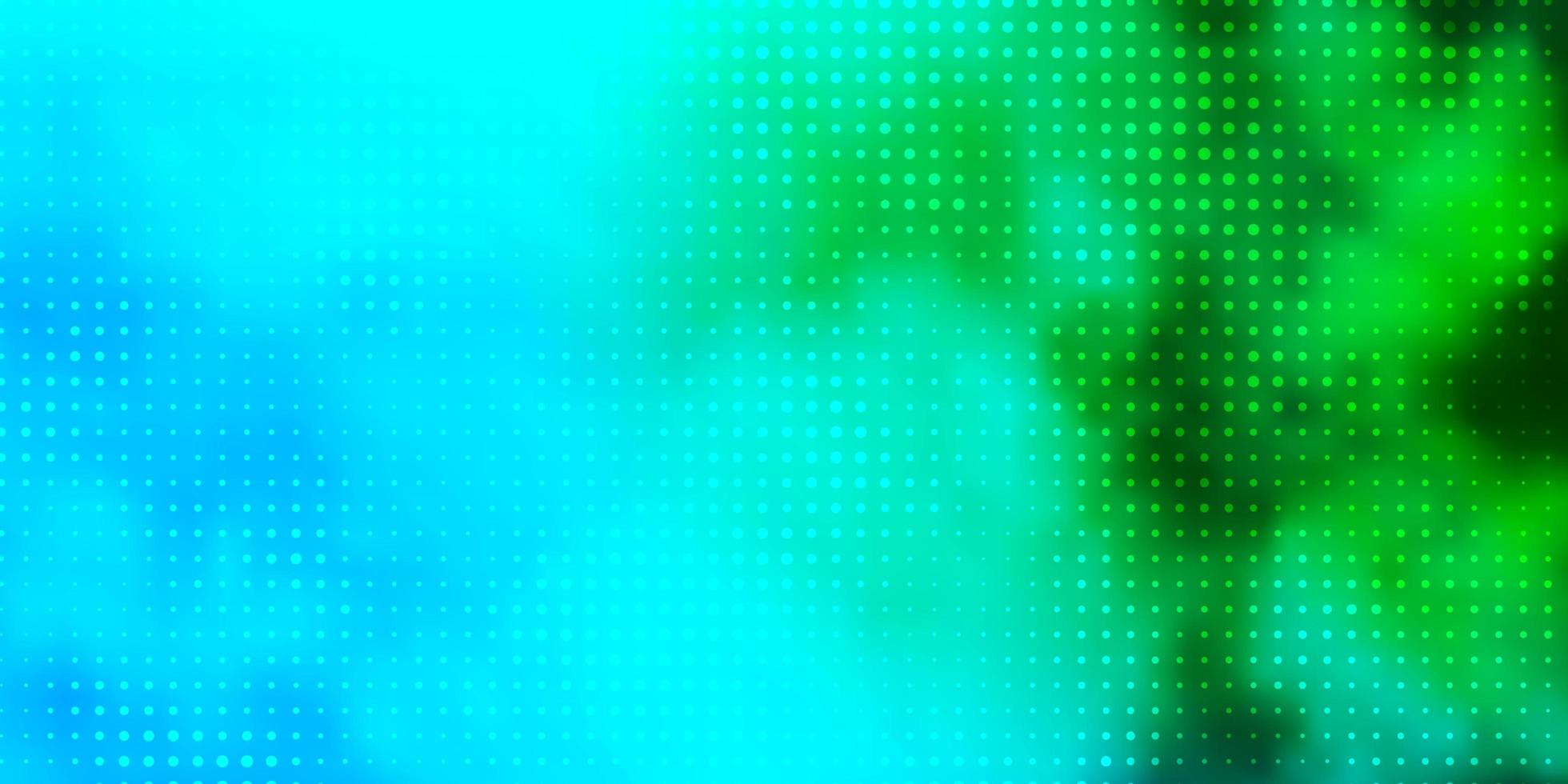 Light Blue Green Vector Backdrop With Dots Abstract Colorful Disks On Simple Gradient Background