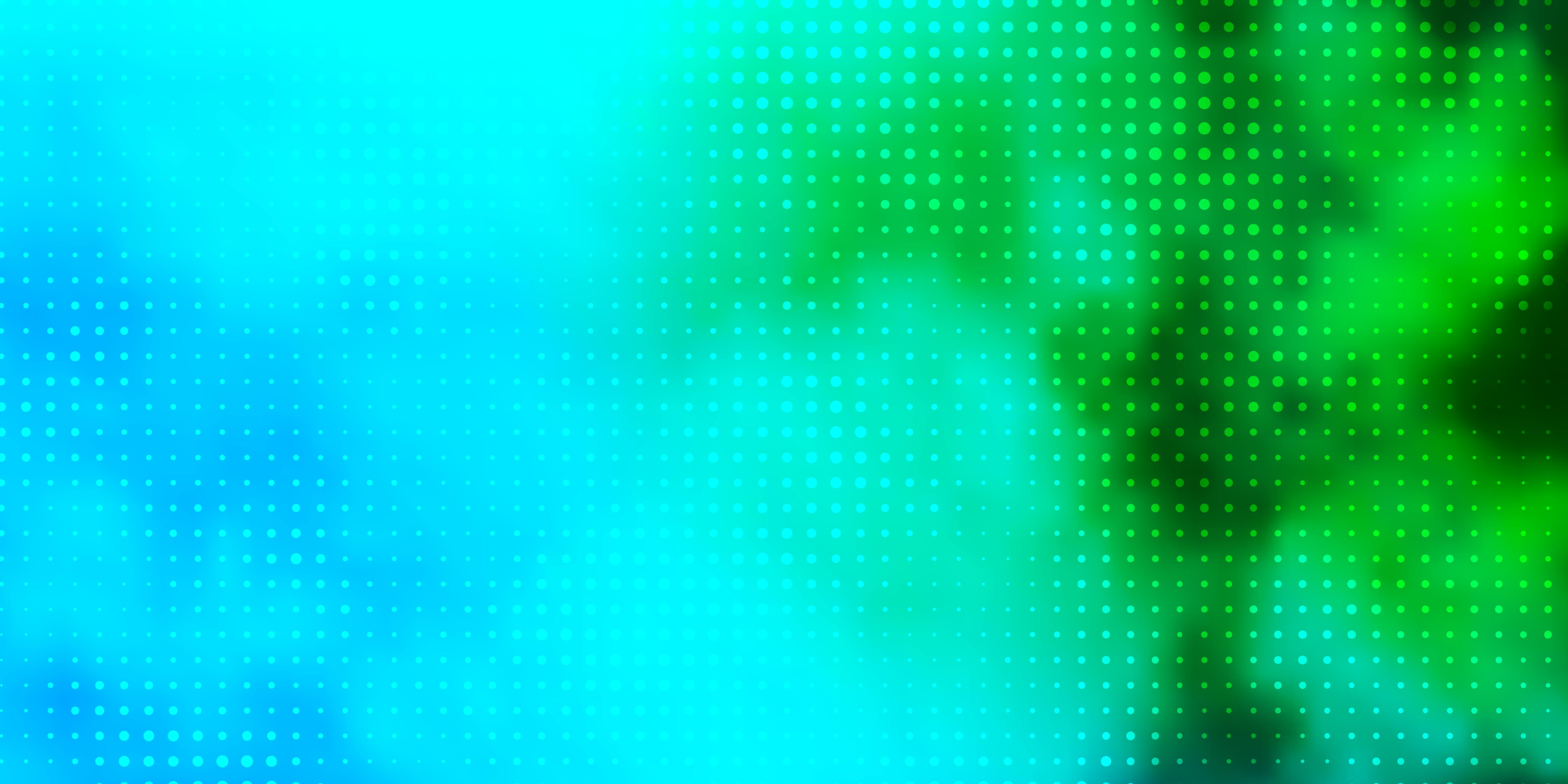 Light Blue Green Vector Backdrop With Dots Abstract Colorful Disks On Simple Gradient Background