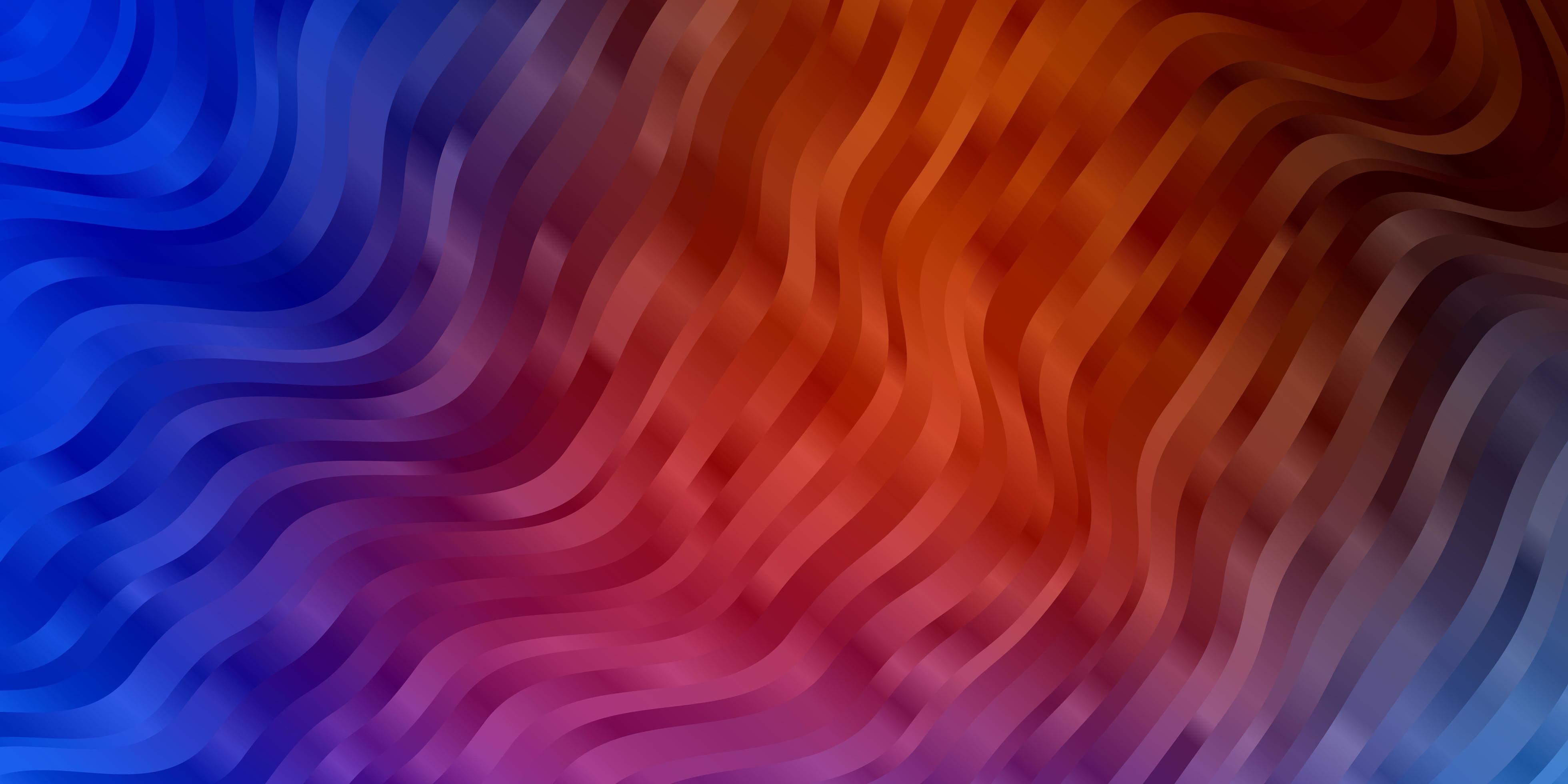 Light Blue Yellow Vector Background With Lines Colorful Geometric Sample With Gradient Curves