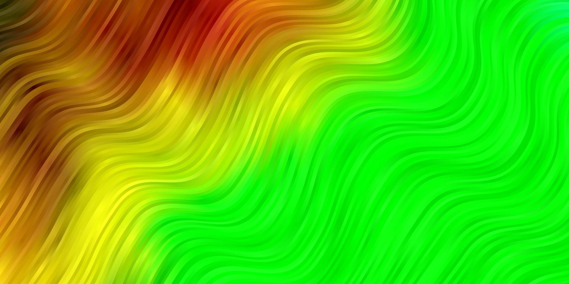 Dark Multicolor Vector Background With Curved Lines Colorful Geometric Sample With Gradient