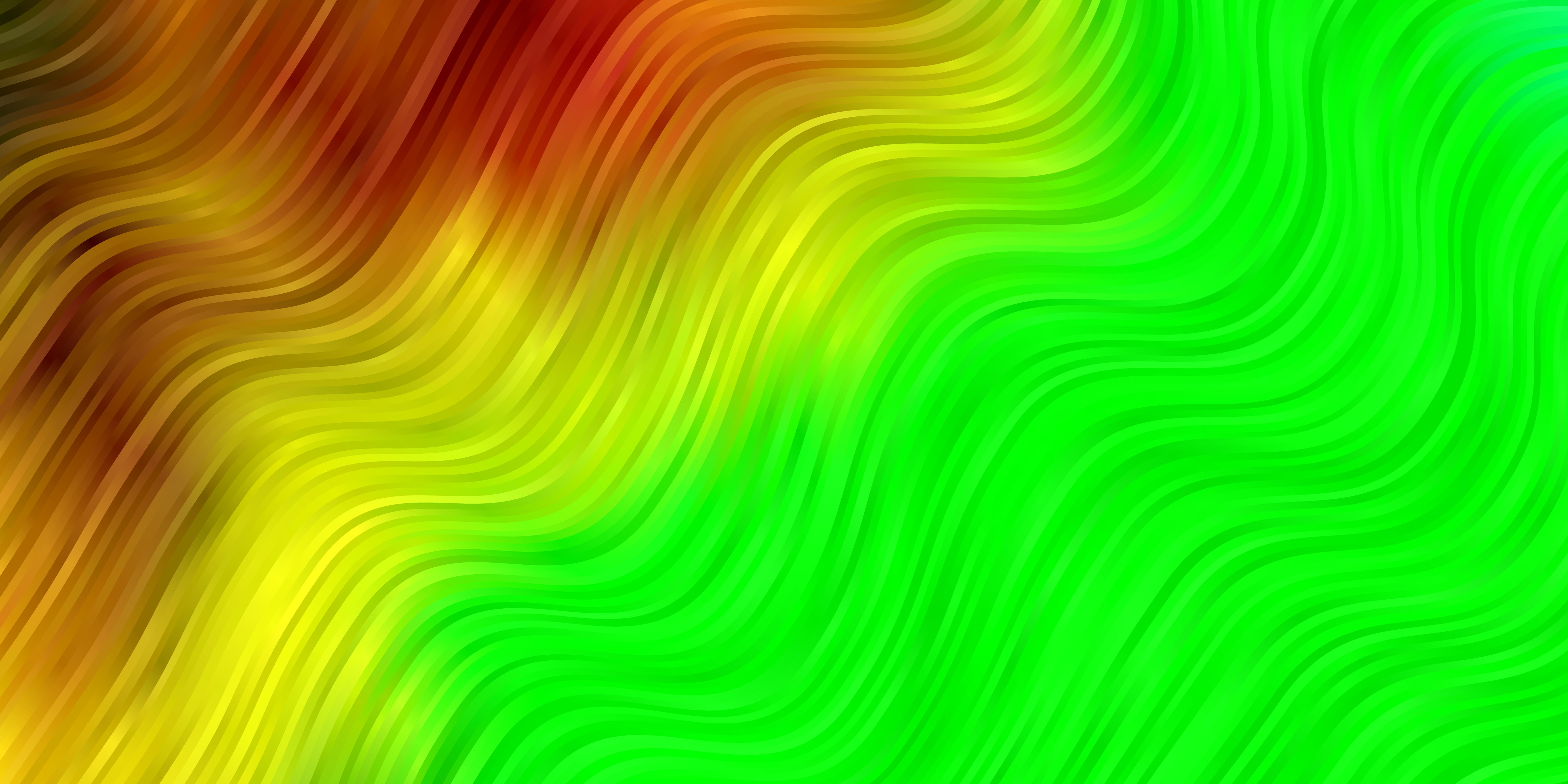 Dark Multicolor Vector Background With Curved Lines Colorful Geometric Sample With Gradient