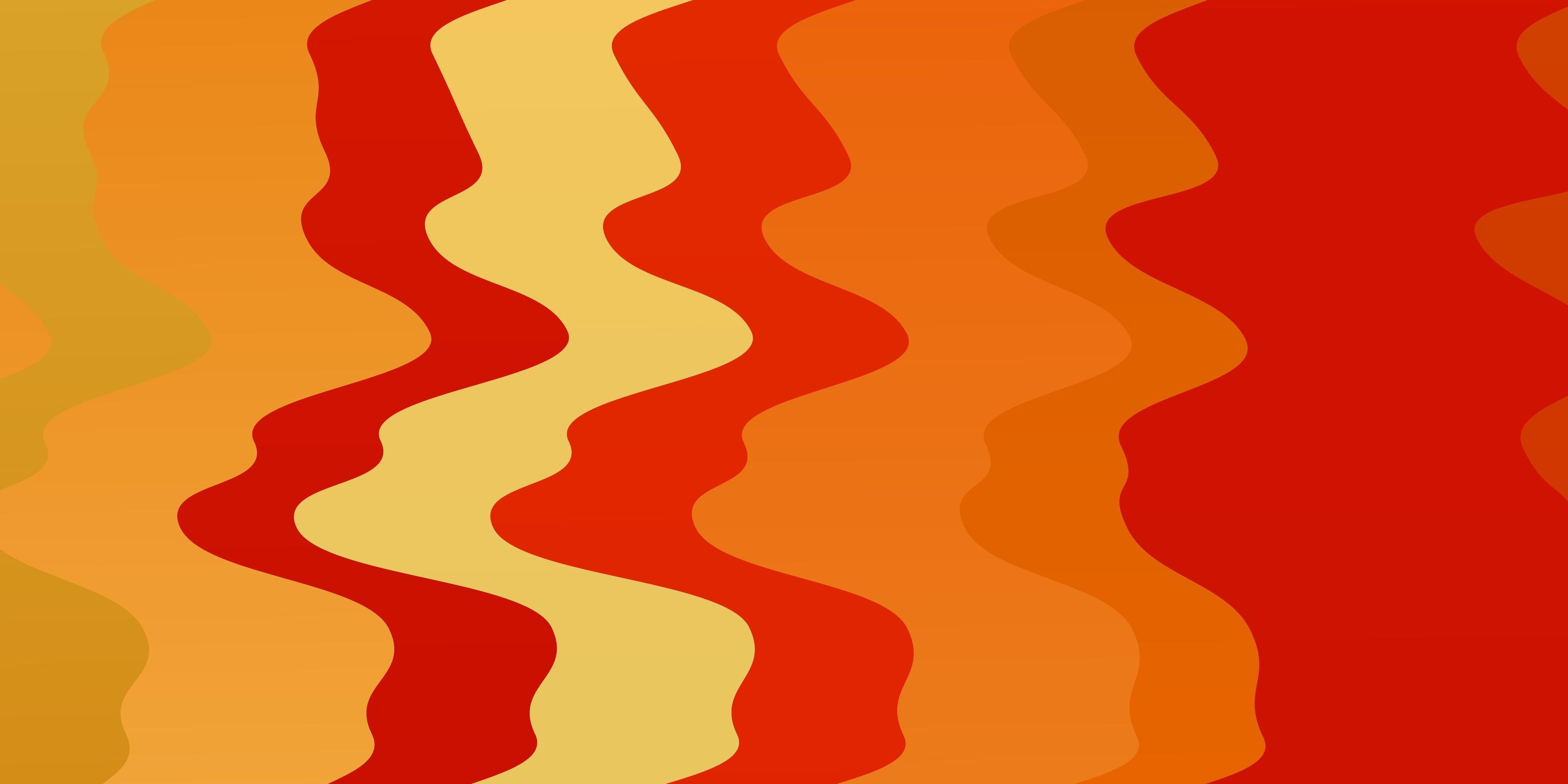 Fondo de vector naranja claro con líneas ilustración colorida en estilo ...