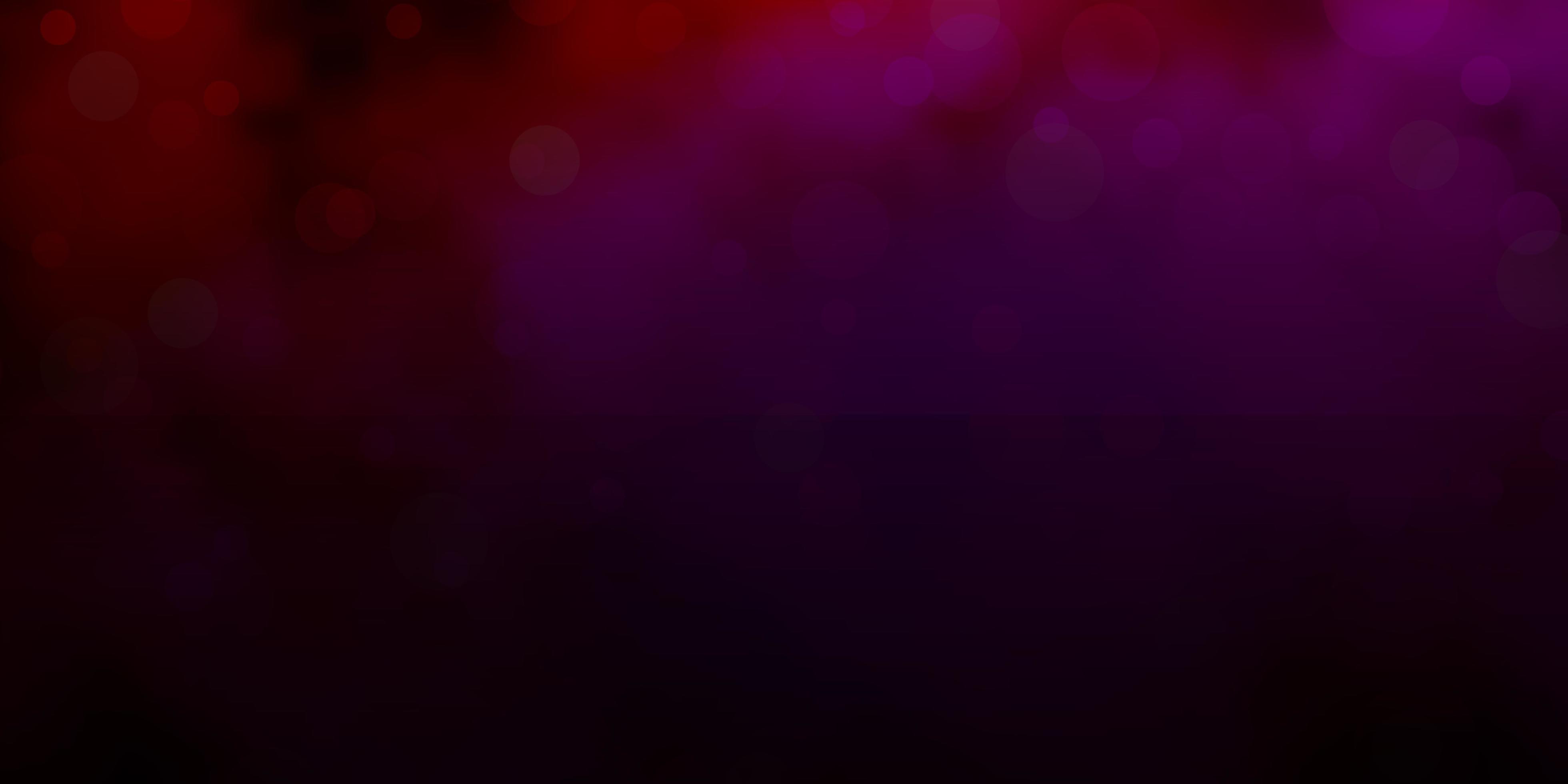 Dark Pink Vector Background With Circles Abstract Colorful Disks On Simple Gradient Background