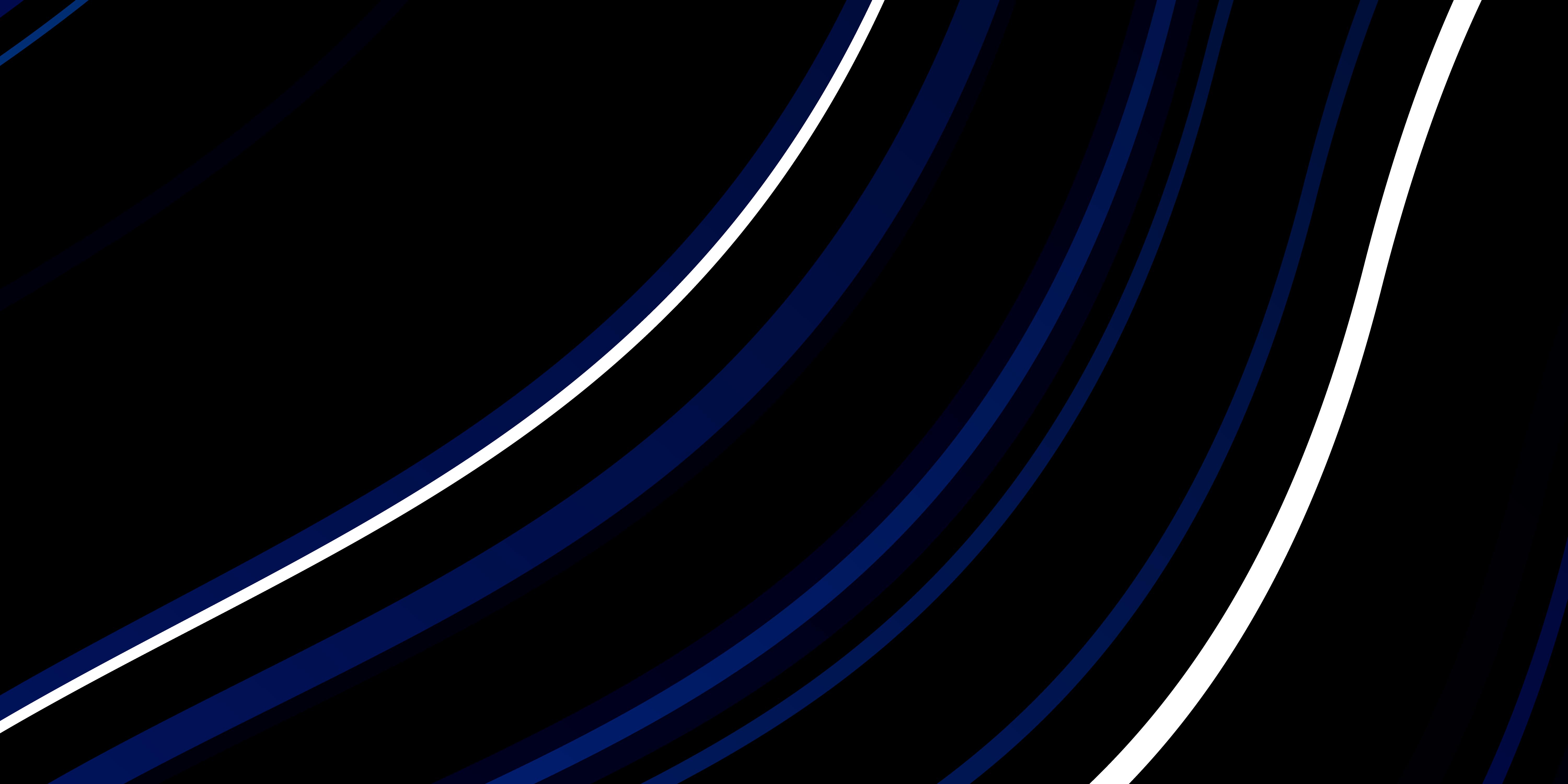 Dark Blue Vector Background With Bent Lines Illustration In Halftone Style With Gradient Curves