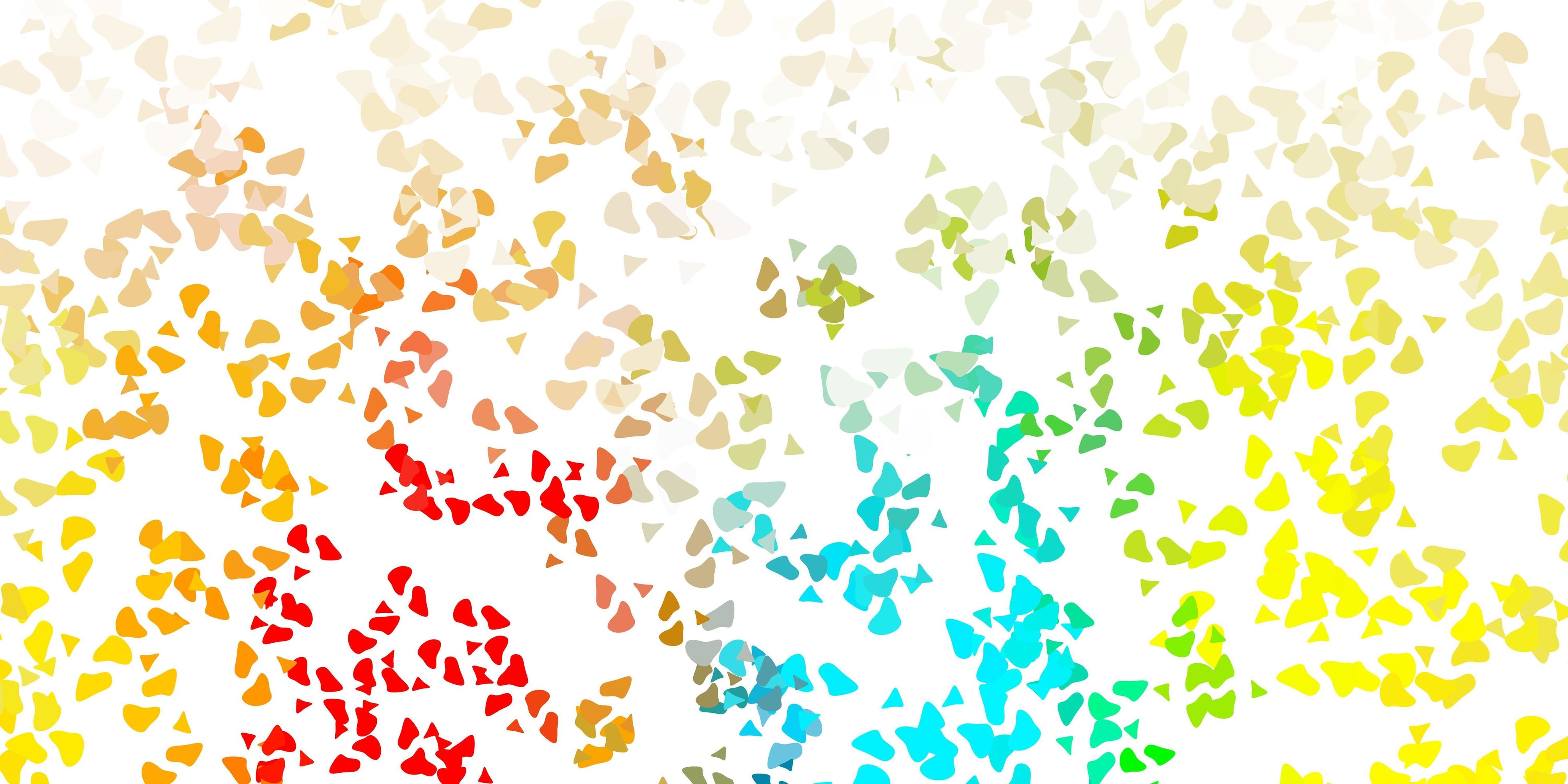 Light Blue Yellow Vector Background With Random Forms 2670584 Vector