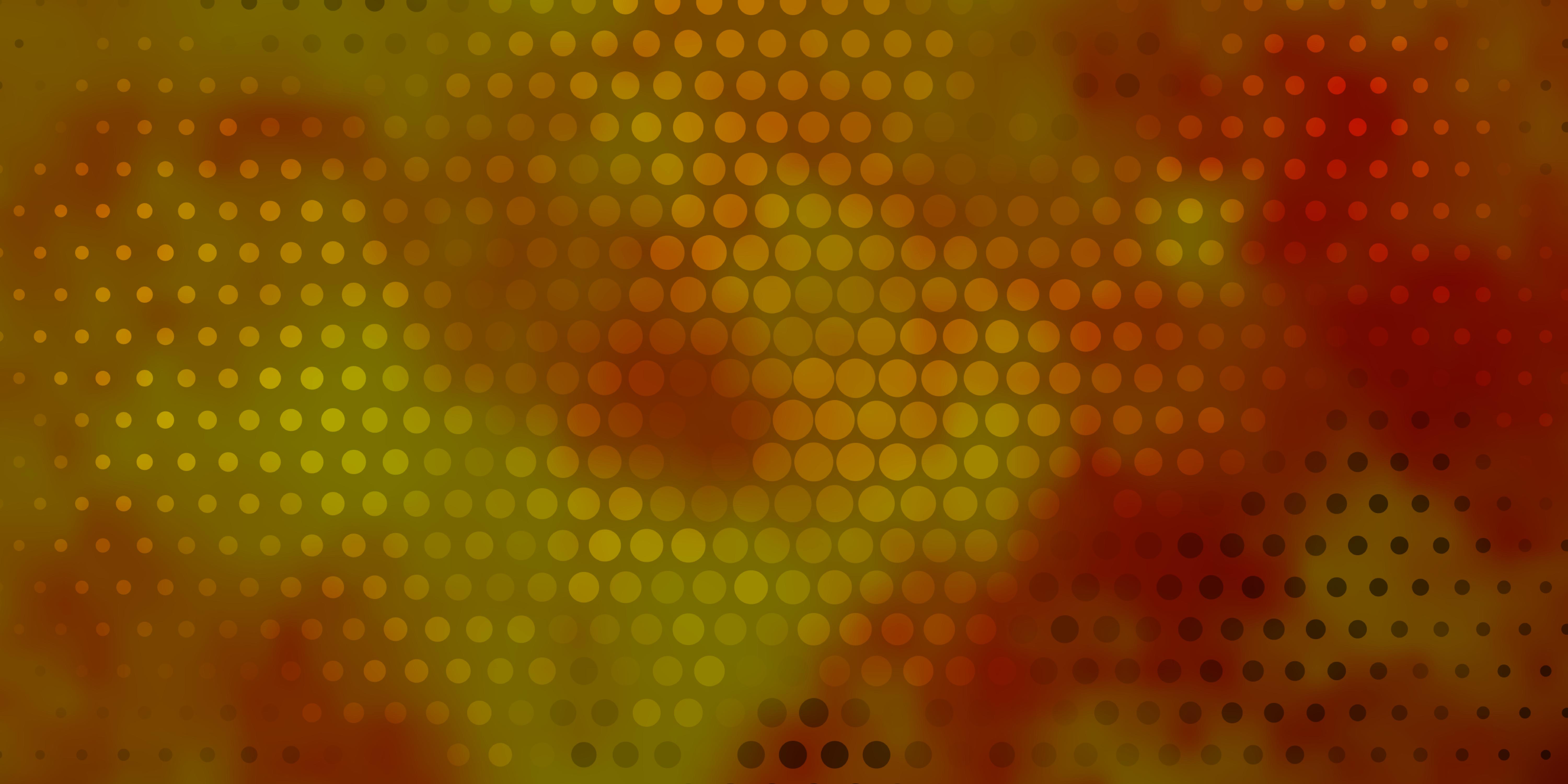 Dark Yellow Vector Template With Circles Abstract Colorful Disks On Simple Gradient Background