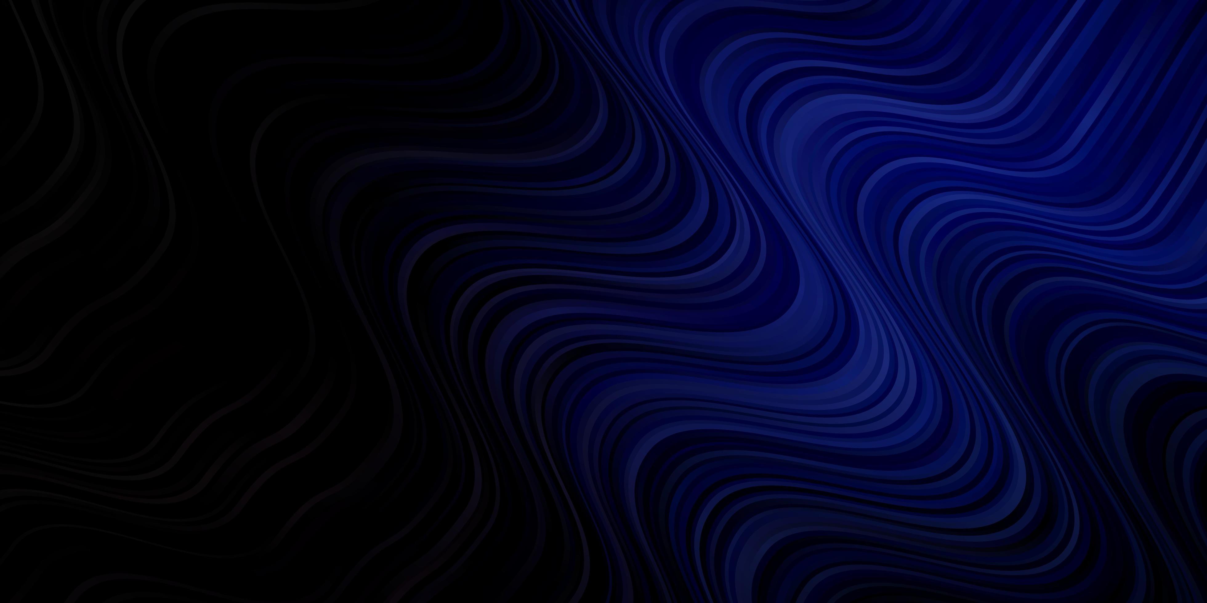 Dark Blue Vector Backdrop With Curves Abstract Gradient Illustration With Wry Lines Pattern For