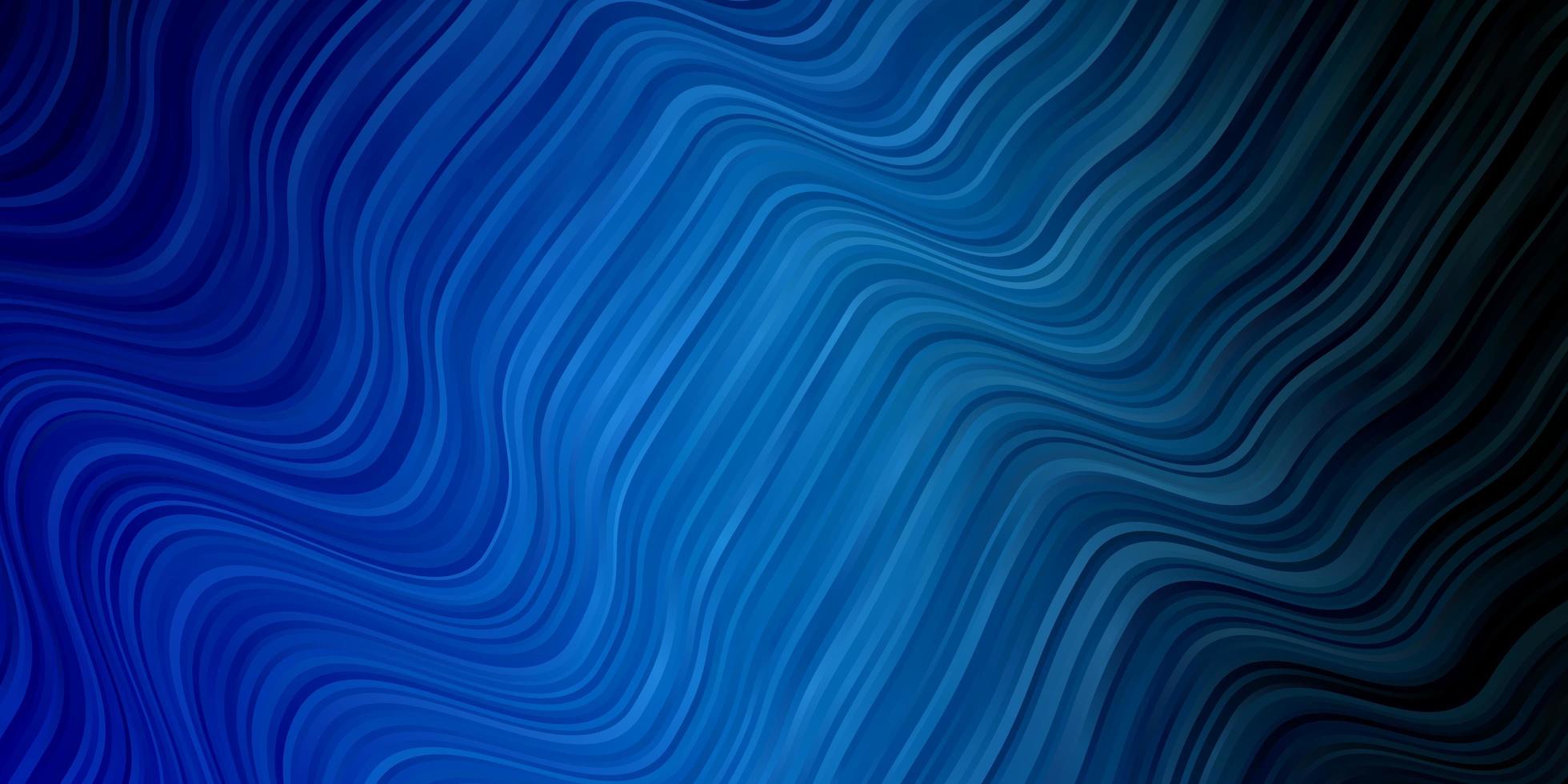 Light Blue Vector Texture With Wry Lines Bright Illustration With Gradient Circular Arcs Pattern