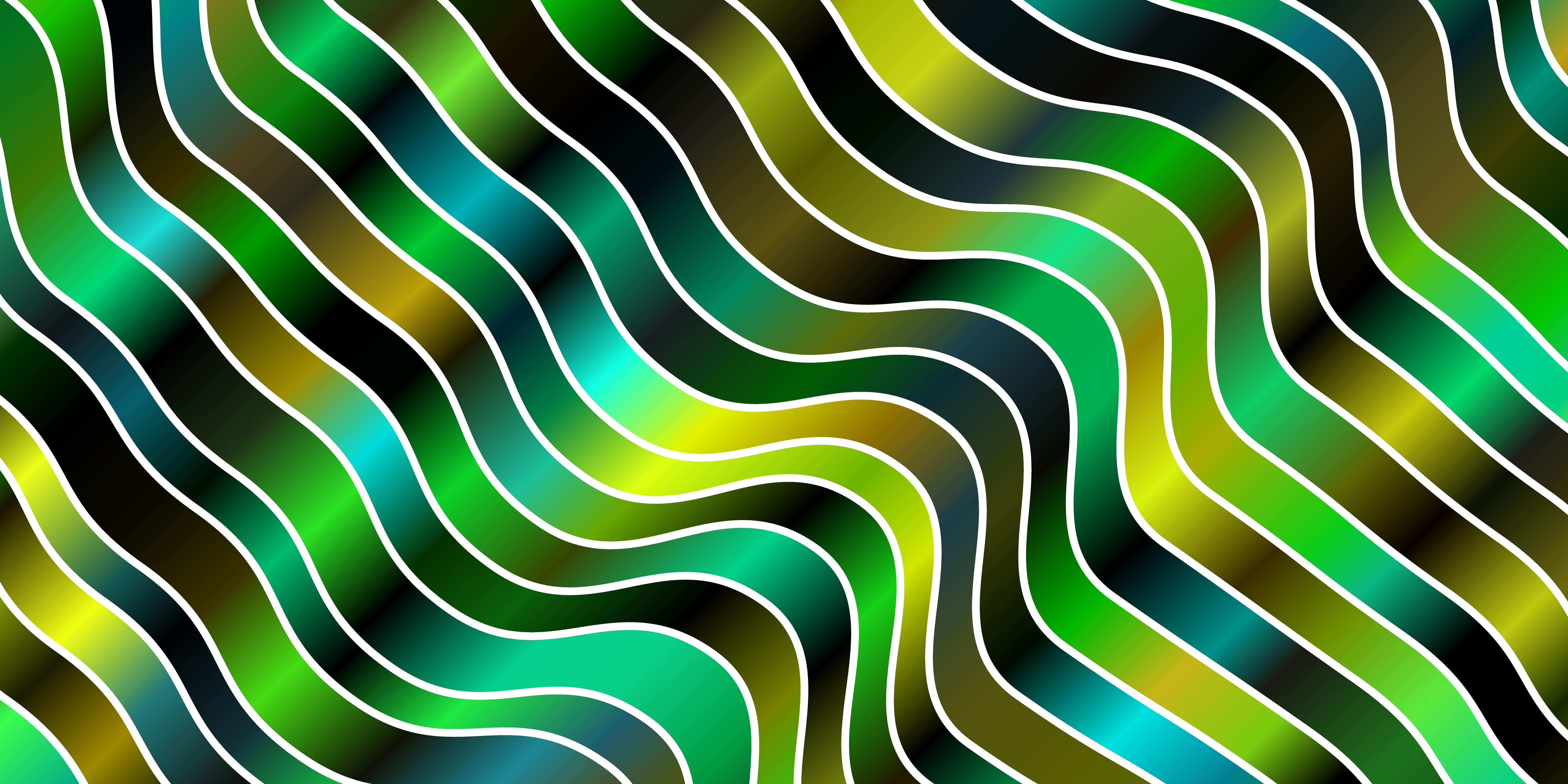 Light Blue Green Vector Layout With Circular Arc Illustration In Abstract Style With Gradient