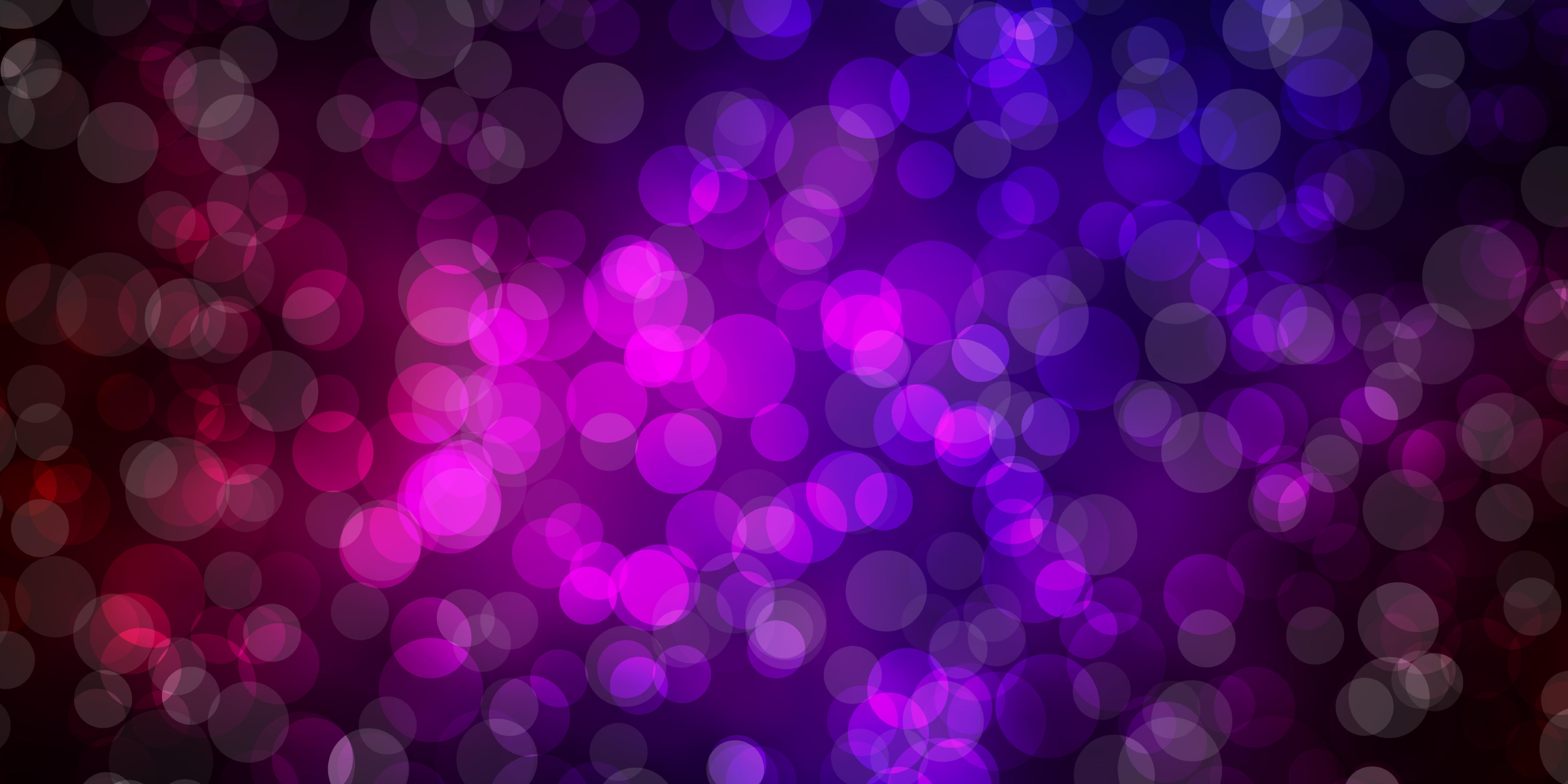 Dark Blue Red Vector Pattern With Spheres Abstract Colorful Disks On Simple Gradient Background