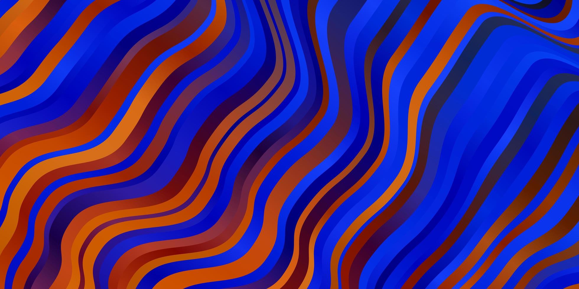 Light Blue Yellow Vector Template With Wry Lines Illustration In Abstract Style With Gradient