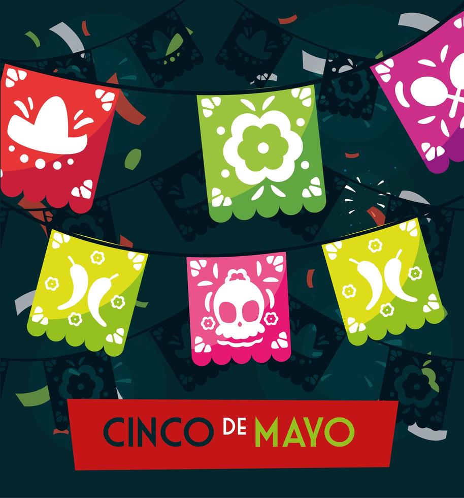 cinco de mayo card of greeting 2676143 Vector Art at Vecteezy
