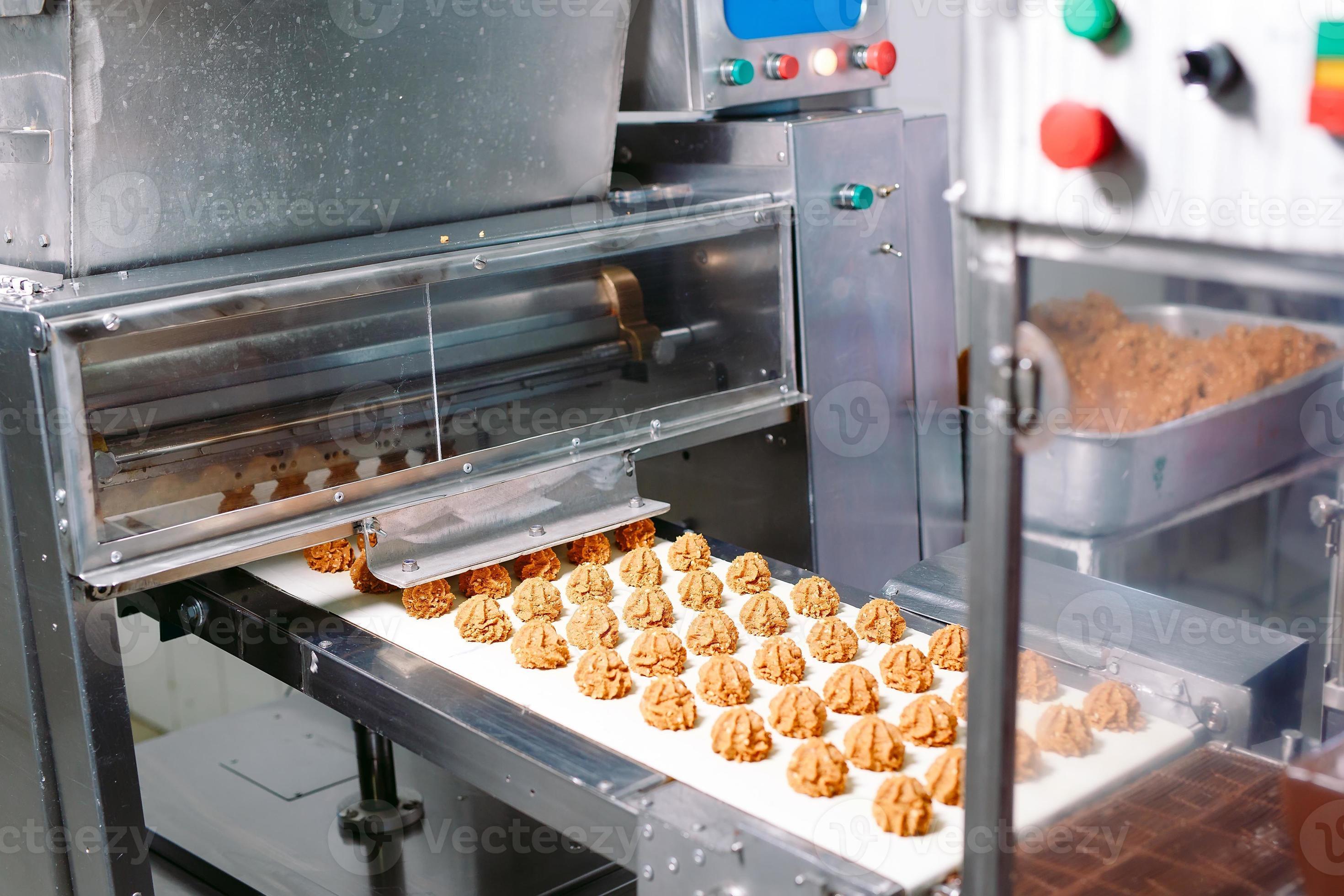Sweets Production And Industry Concept Chocolate Candies Processing