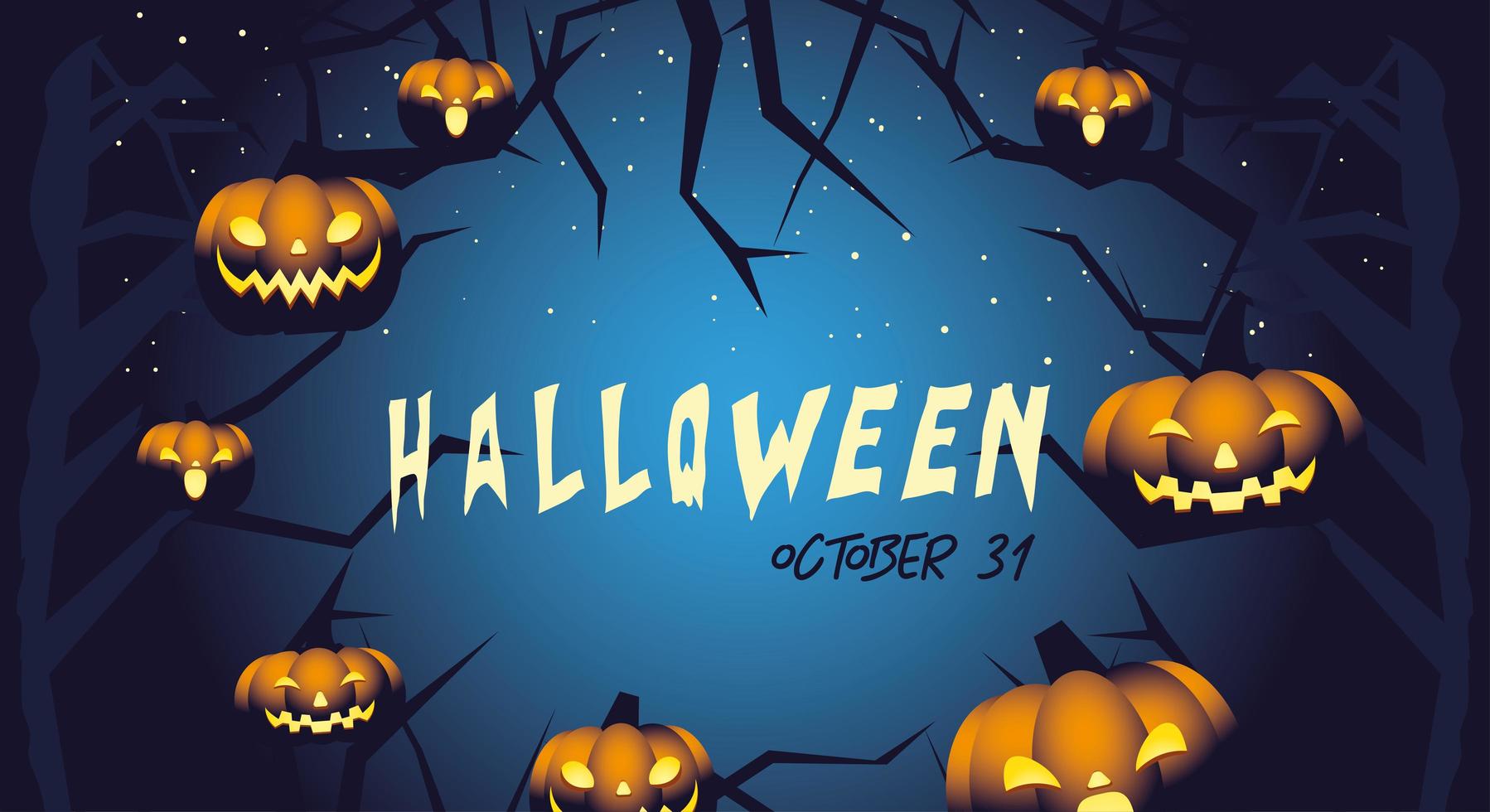 October 31 Halloween With Night Background And Pumpkin 2683748 Vector october-31-halloween-with-night-background-and-pumpkin-2683748-vector