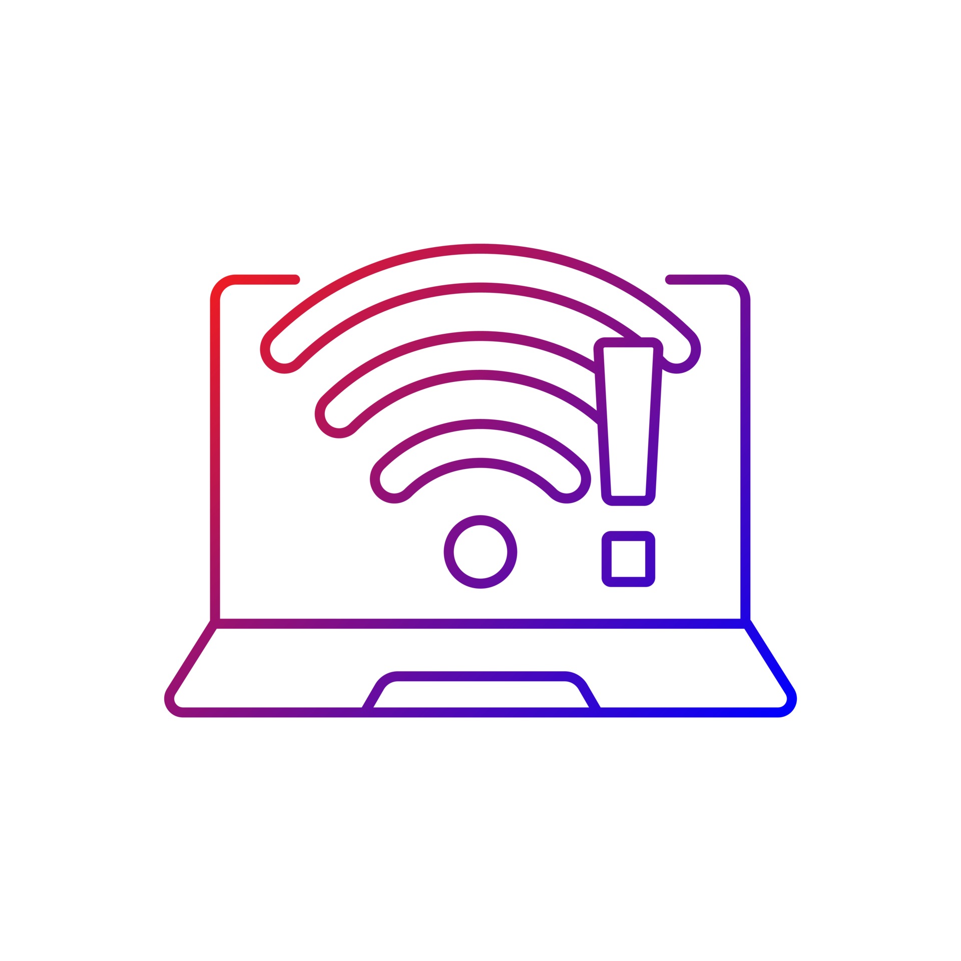 Wi Fi Does Not Work Gradient Linear Vector Icon Wireless Connection Issue Weak Signal No