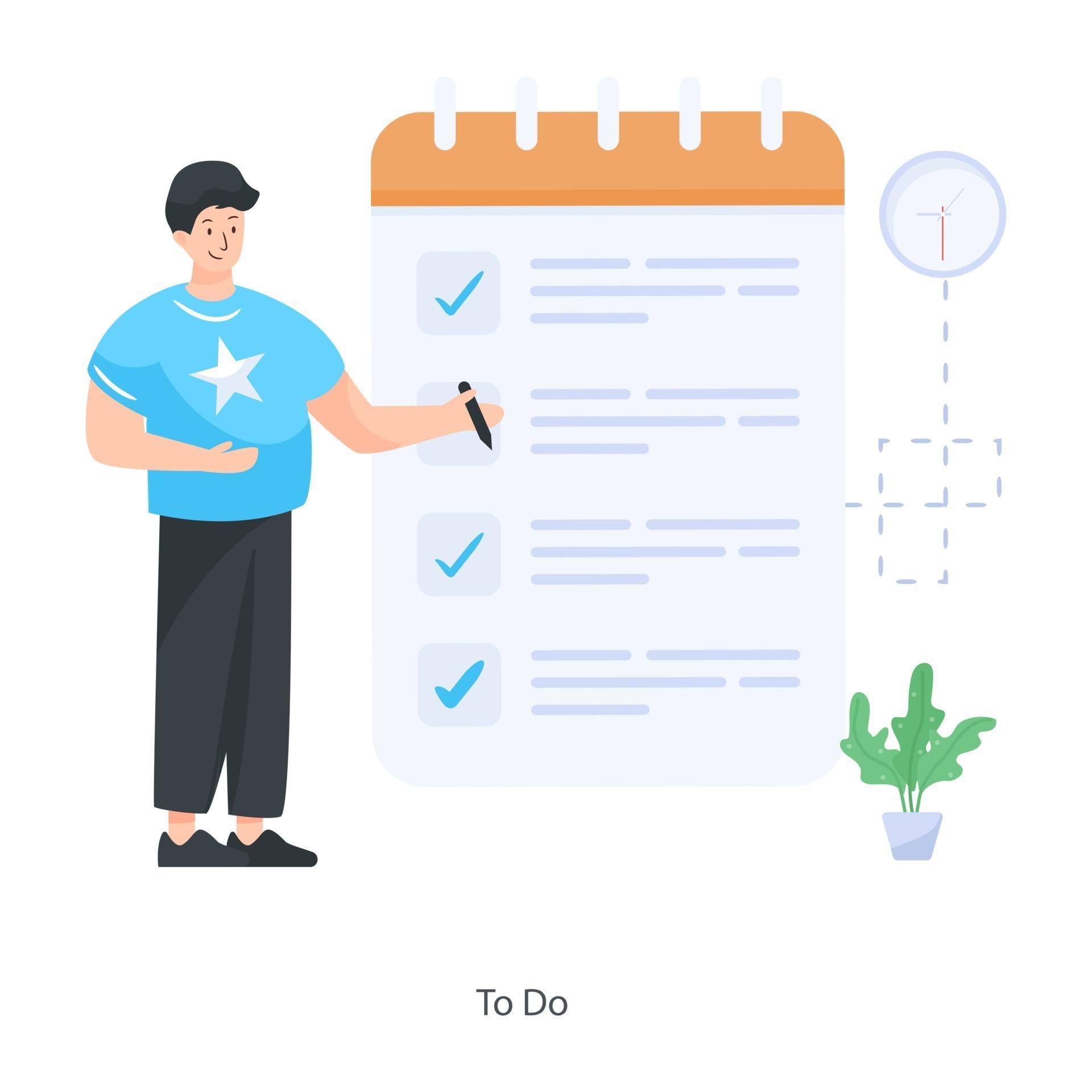 To Do List 2687026 Vector Art at Vecteezy