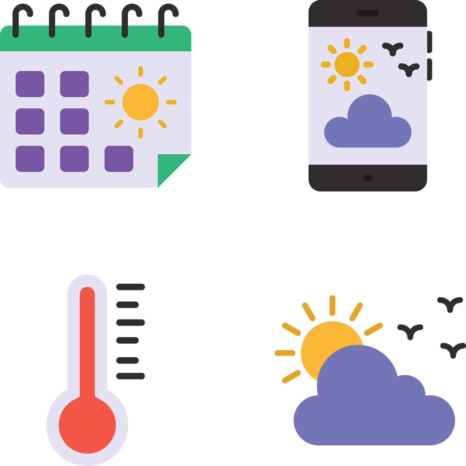 Weather flat icon set 2687435 Vector Art at Vecteezy Weather flat icon set 2687435 Vector Art at Vecteezy
