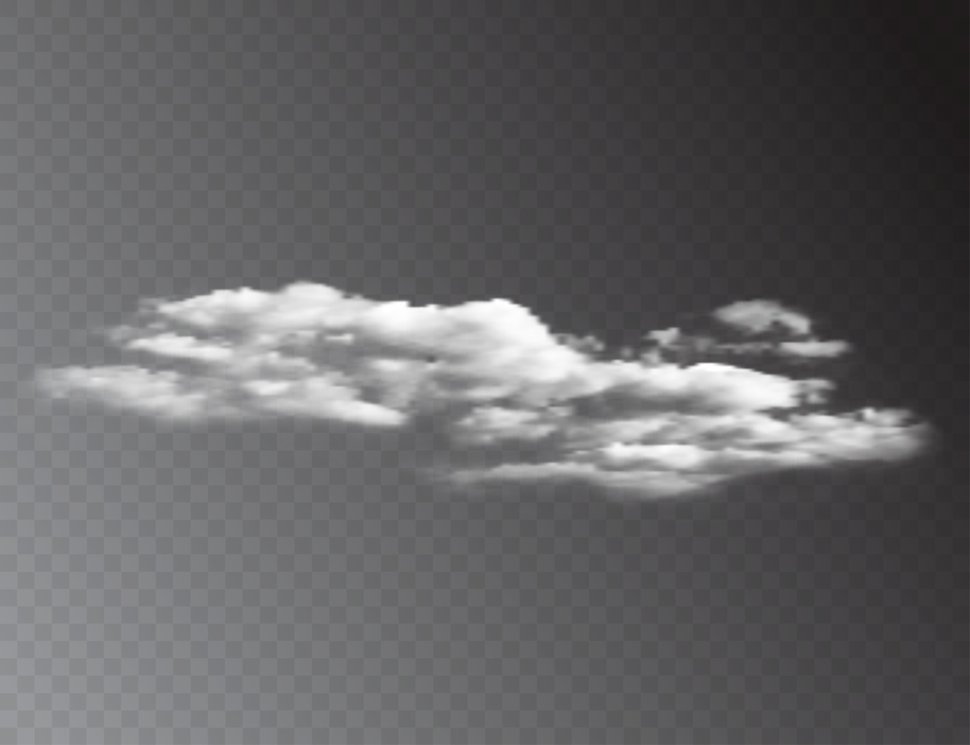 Realistic Cloud Vector