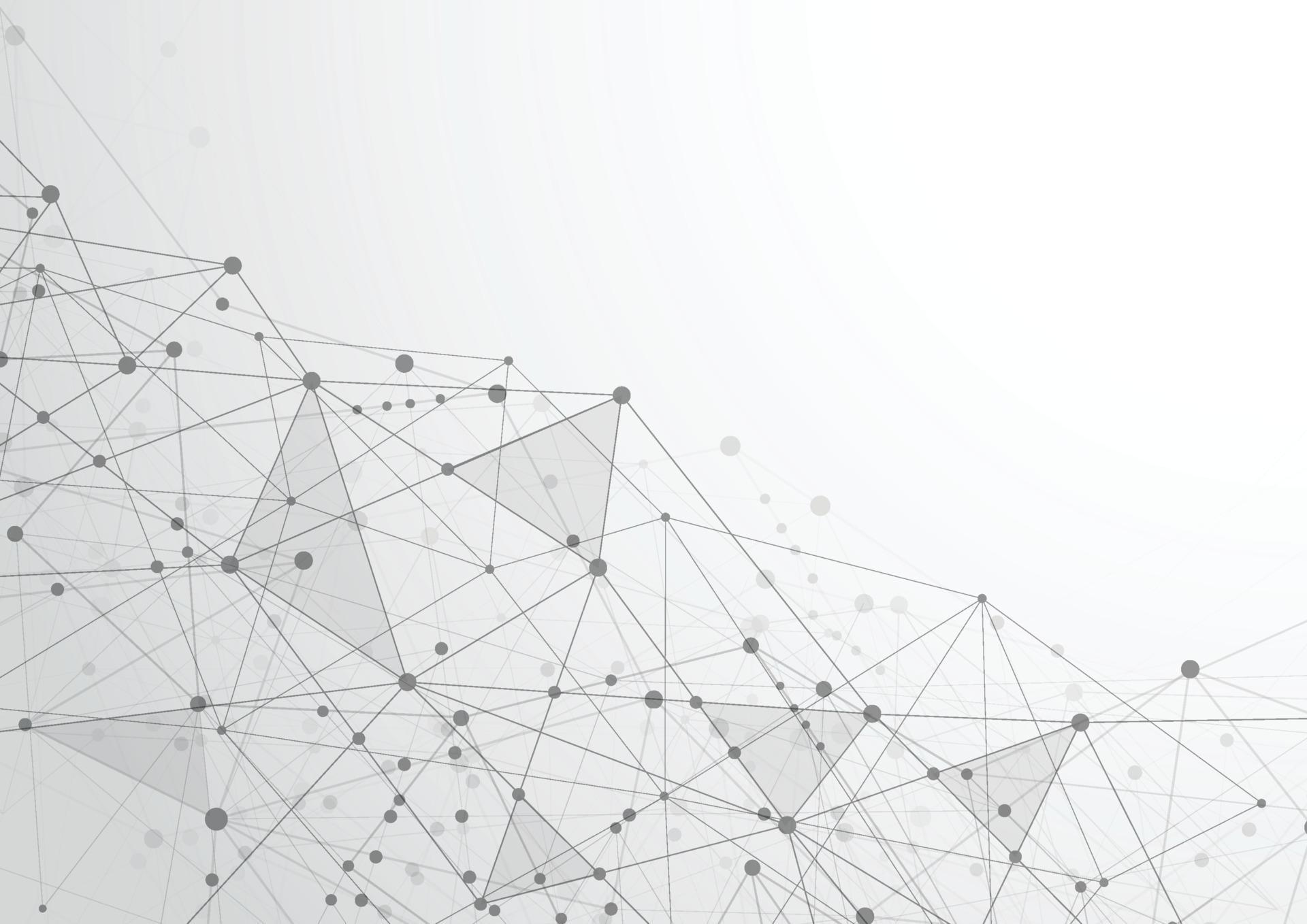 Abstract Connecting Dots And Lines Connection Science Background Vector Illustration 2695201