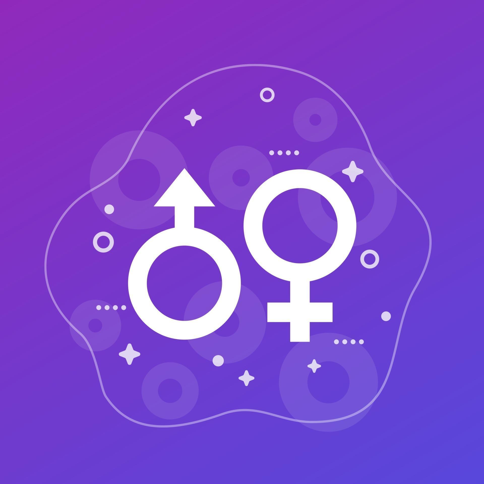 Género Símbolos Sexuales Iconos Vectoriales 2697579 Vector En Vecteezy