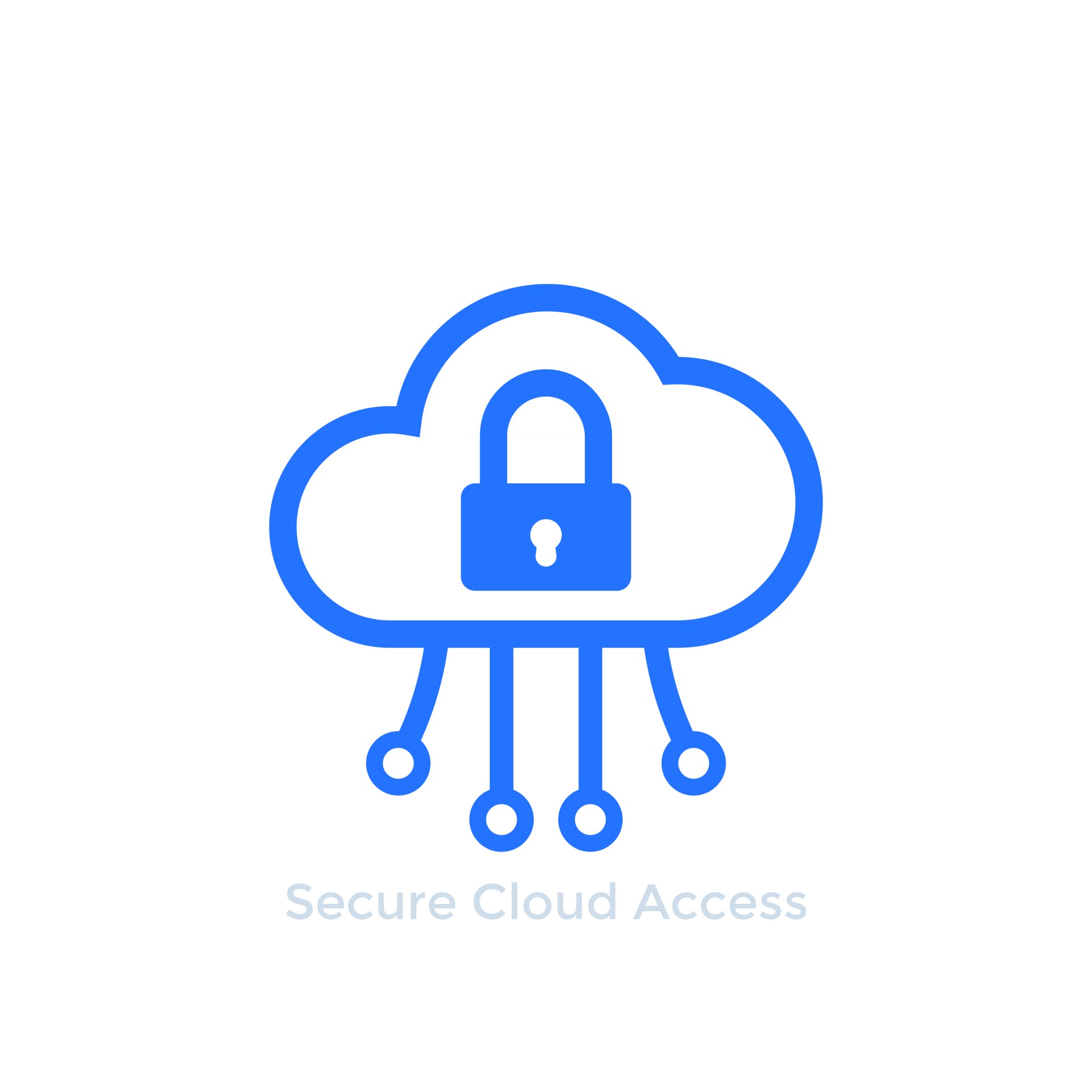 Secure Cloud Access Vector Icon For Web 2698039 Vector Art At Vecteezy