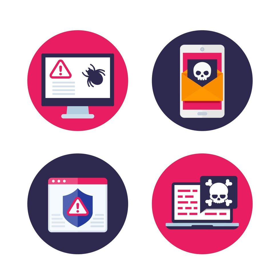 Computer Bug Email With Virus Mobile Spam Malware And Cyber Attack