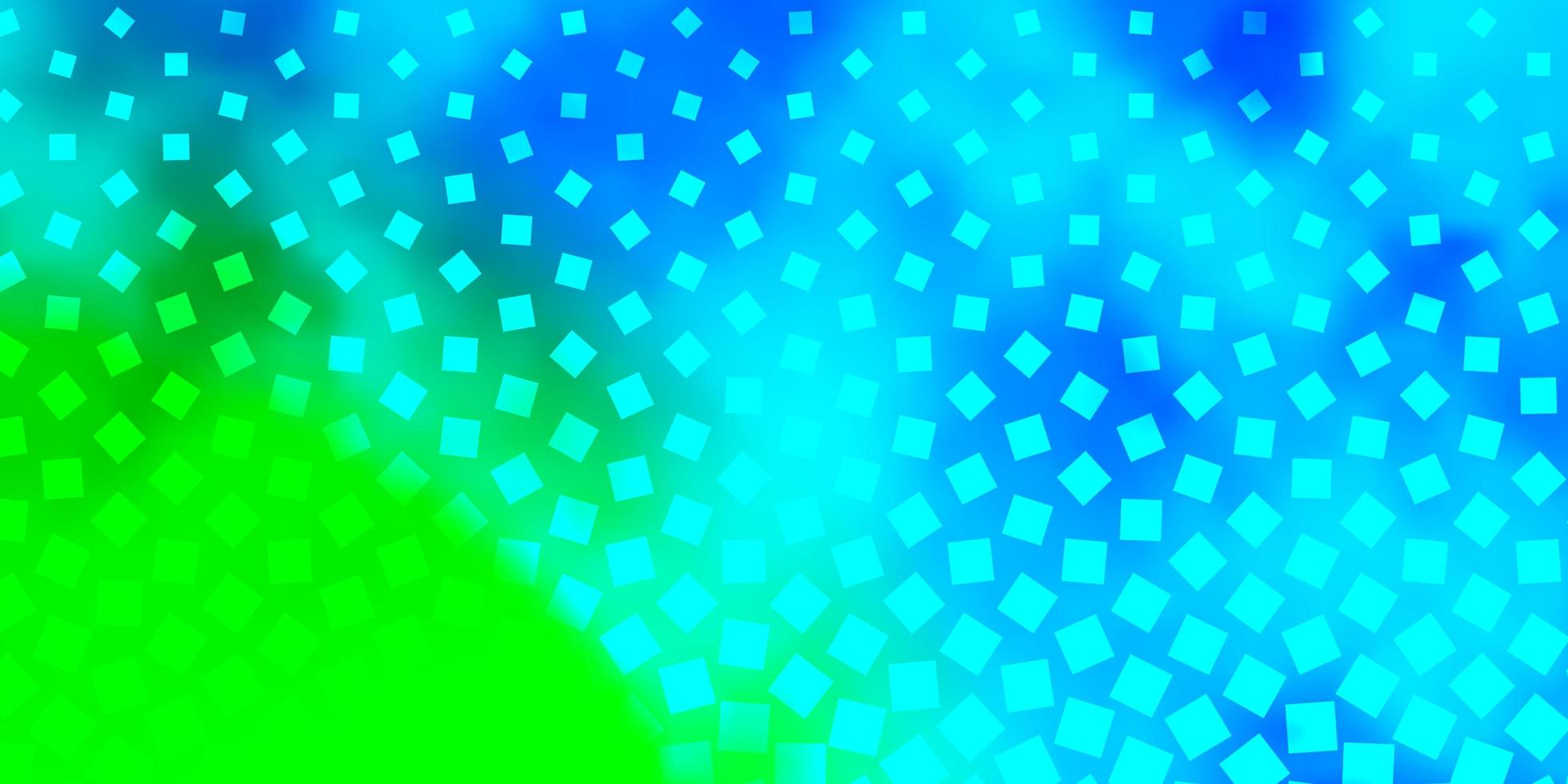 Light Blue Green Vector Template In Rectangles Abstract Gradient Illustration With Colorful