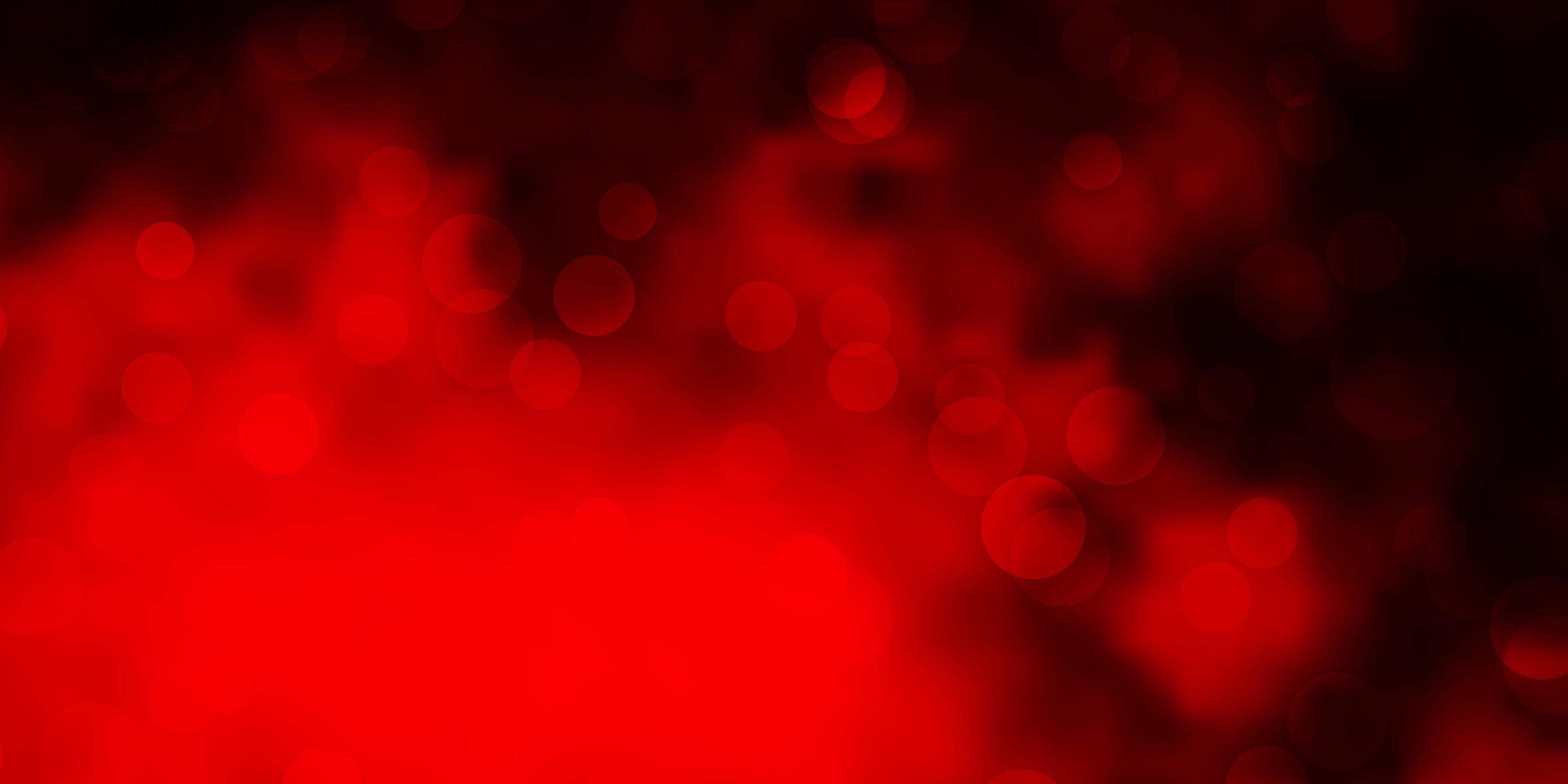 Dark Red Vector Layout With Circle Shapes Abstract Colorful Disks On Simple Gradient Background