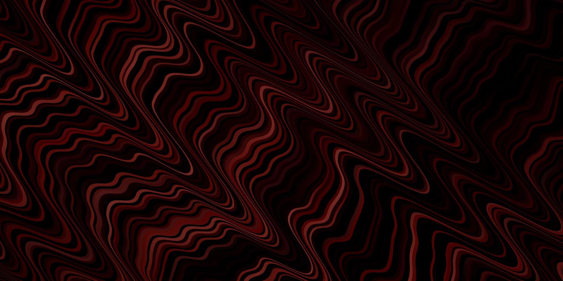 Dark Red Vector Backdrop With Bent Lines Bright Illustration With Gradient Circular Arcs Pattern