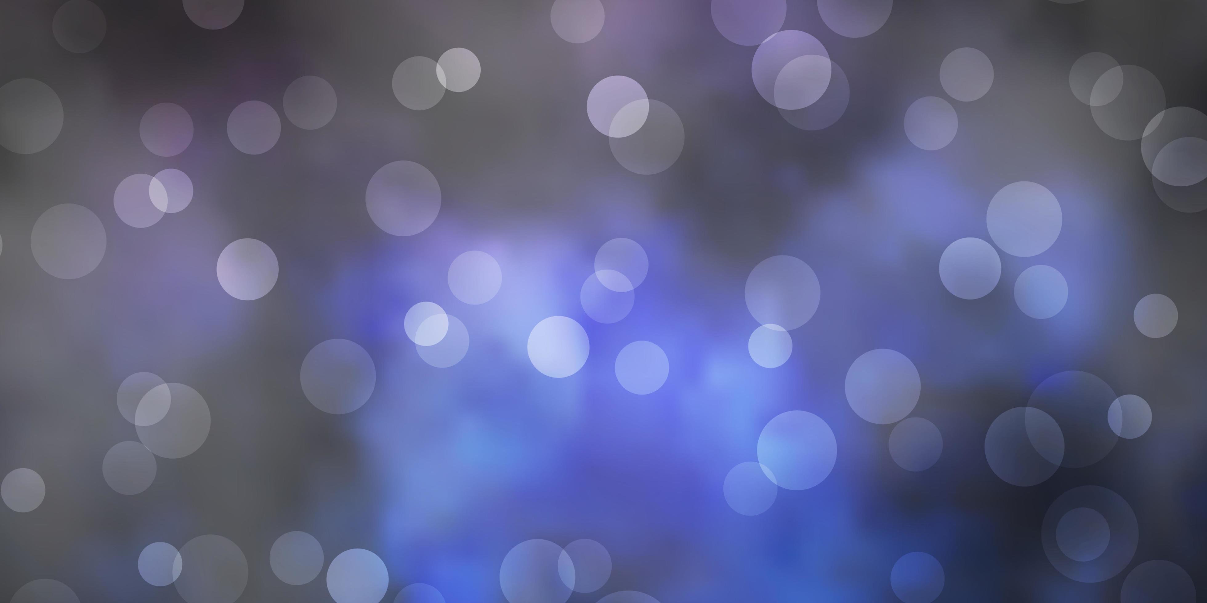 Dark Blue Vector Layout With Circles Abstract Colorful Disks On Simple Gradient Background