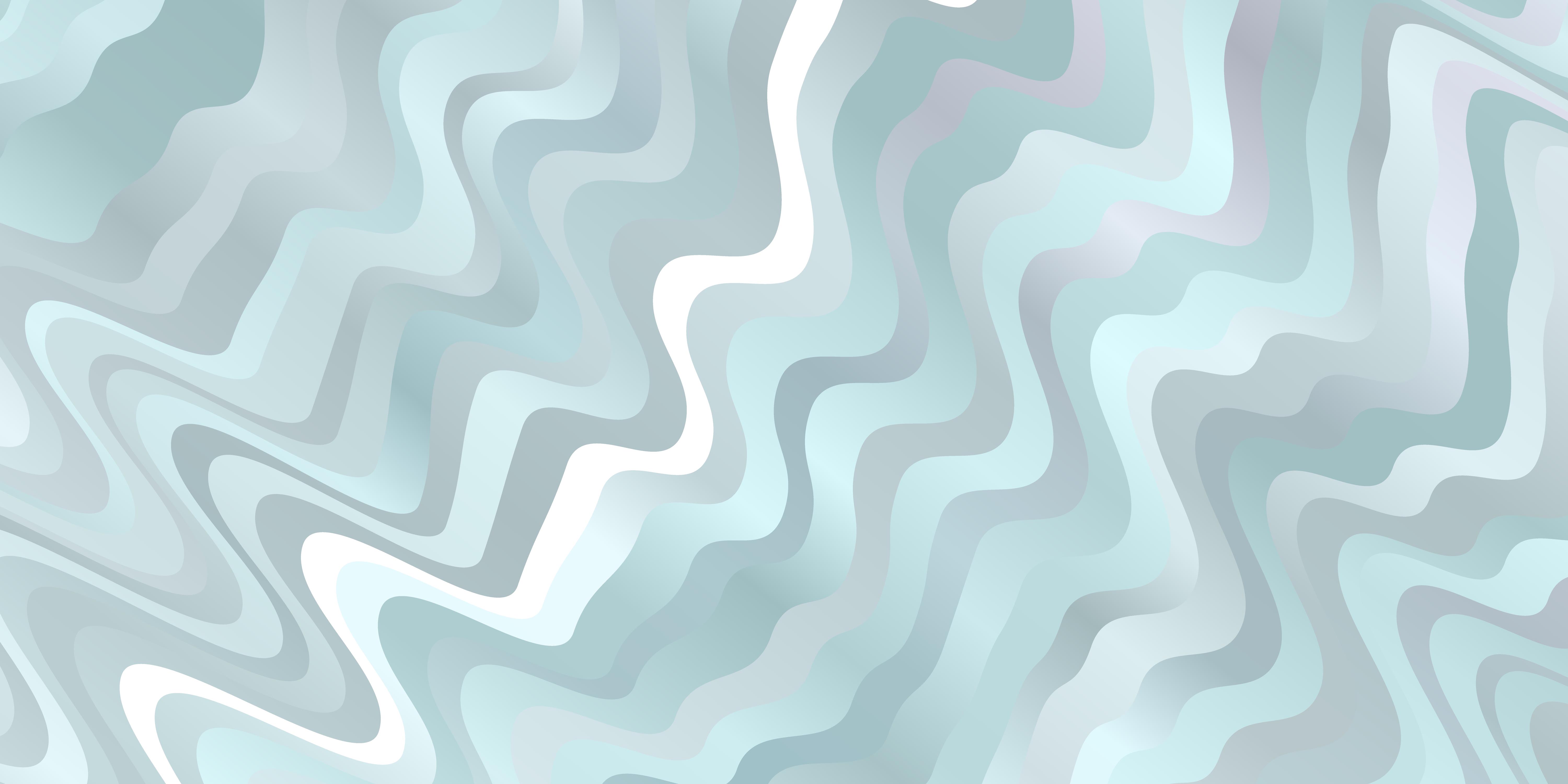 Light Blue Vector Template With Curves Illustration In Halftone Style With Gradient Curves