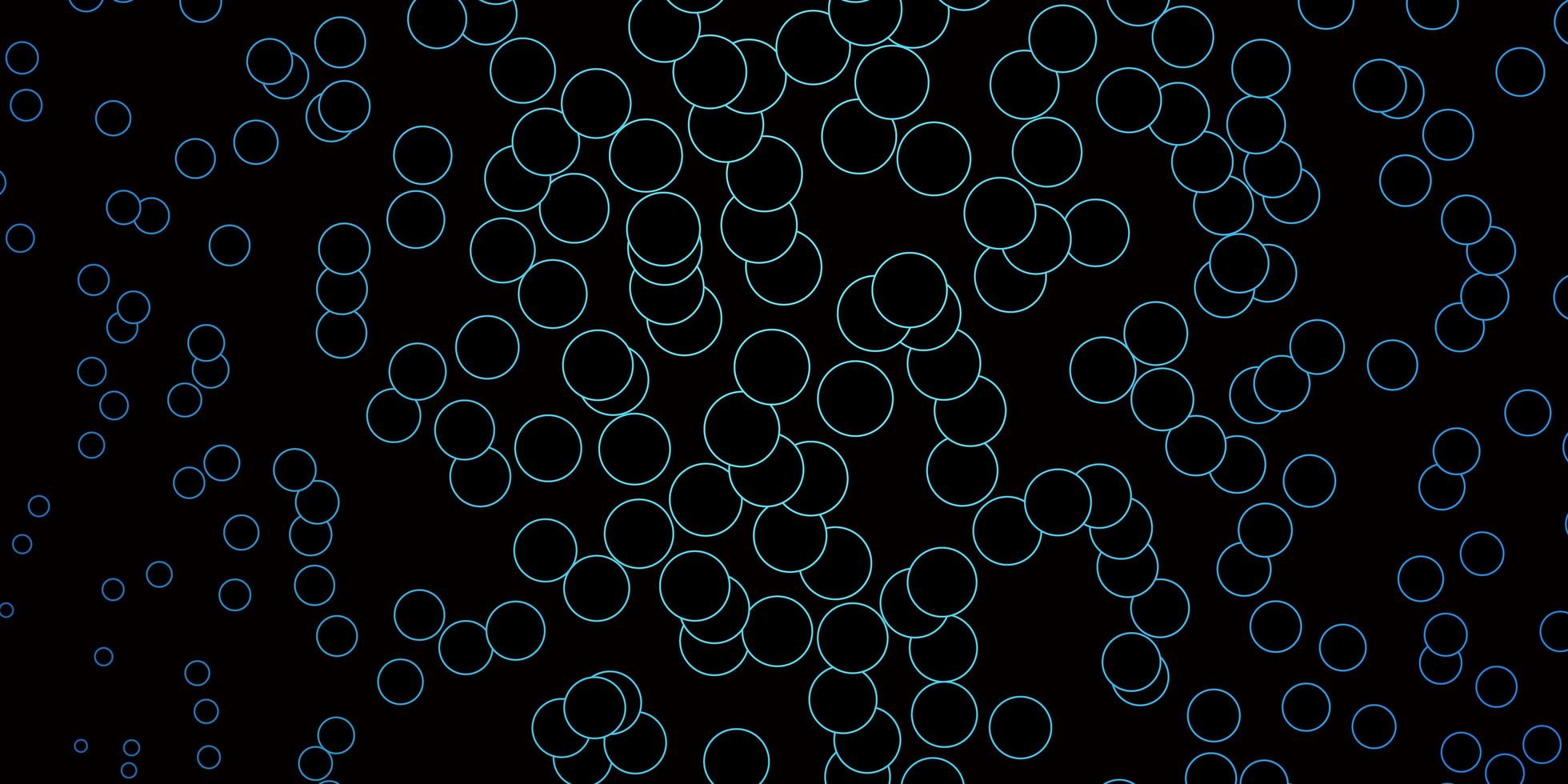 Dark Blue Vector Pattern With Spheres Glitter Abstract Illustration With Colorful Drops Design