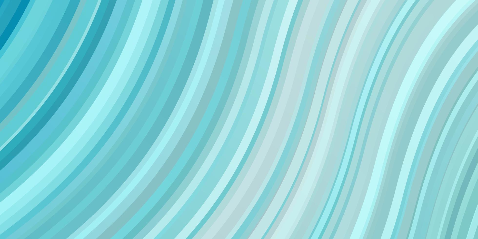 Light Blue Green Vector Backdrop With Bent Lines Abstract Illustration With Bandy Gradient Lines