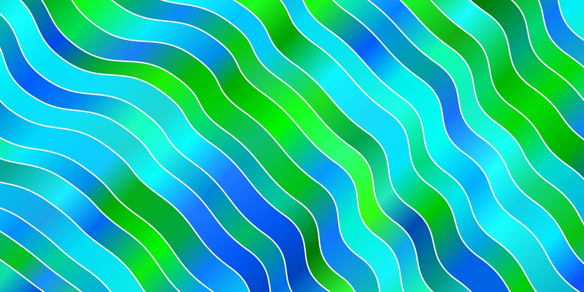 Light Blue Green Vector Pattern With Curves Abstract Illustration With Gradient Bows Pattern For