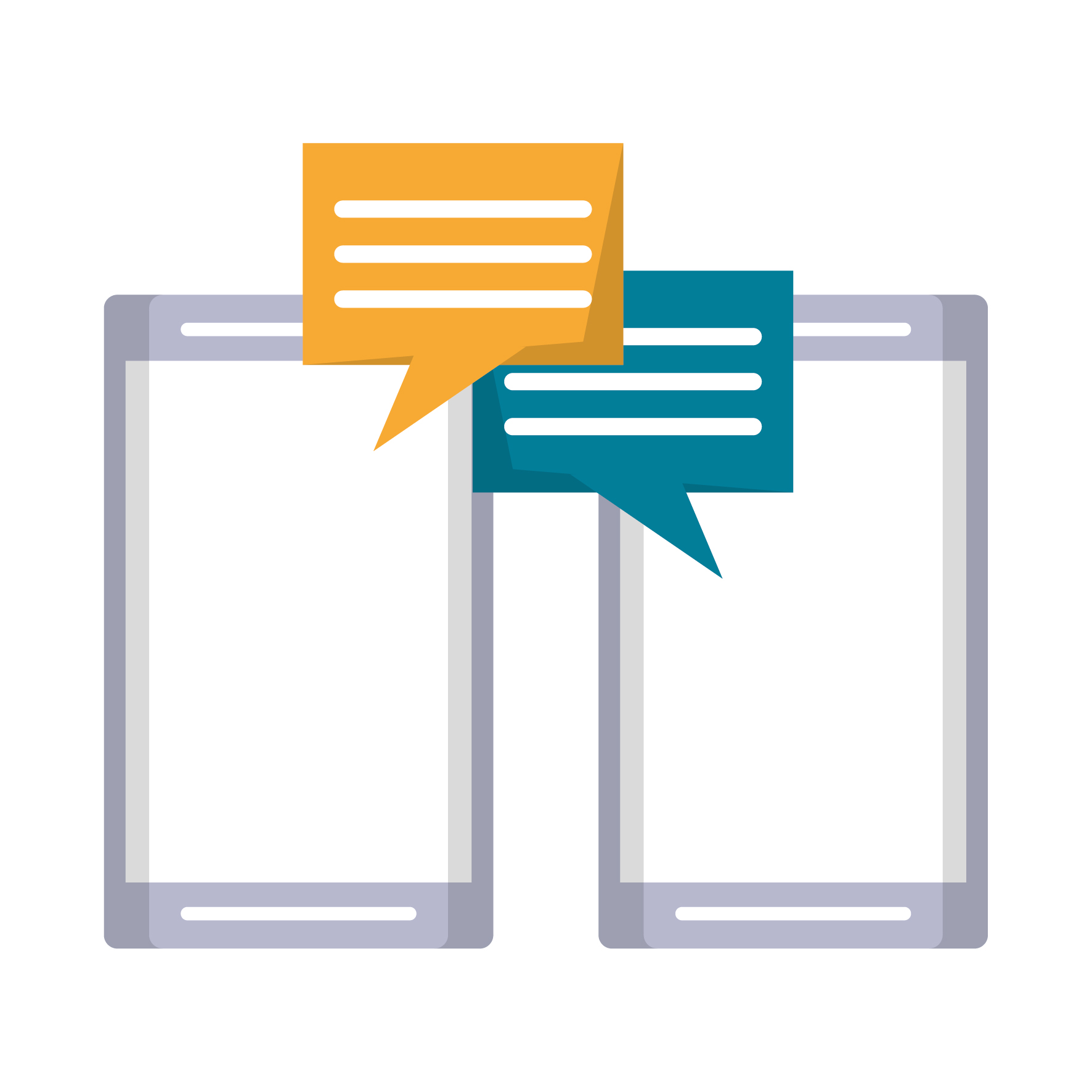 cellphone with speech bubble 2702993 Vector Art at Vecteezy