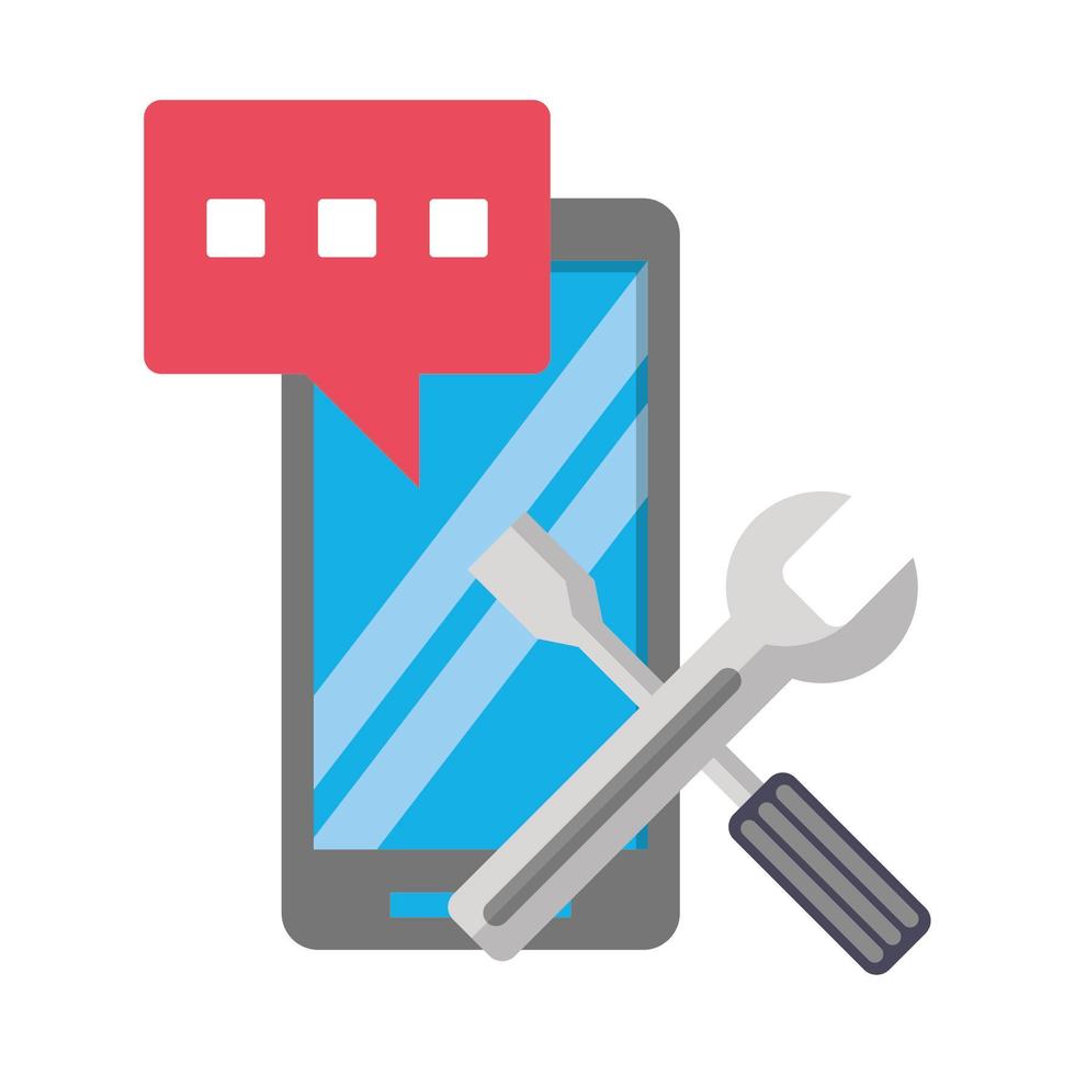 cellphone with speech bubble 2703222 Vector Art at Vecteezy