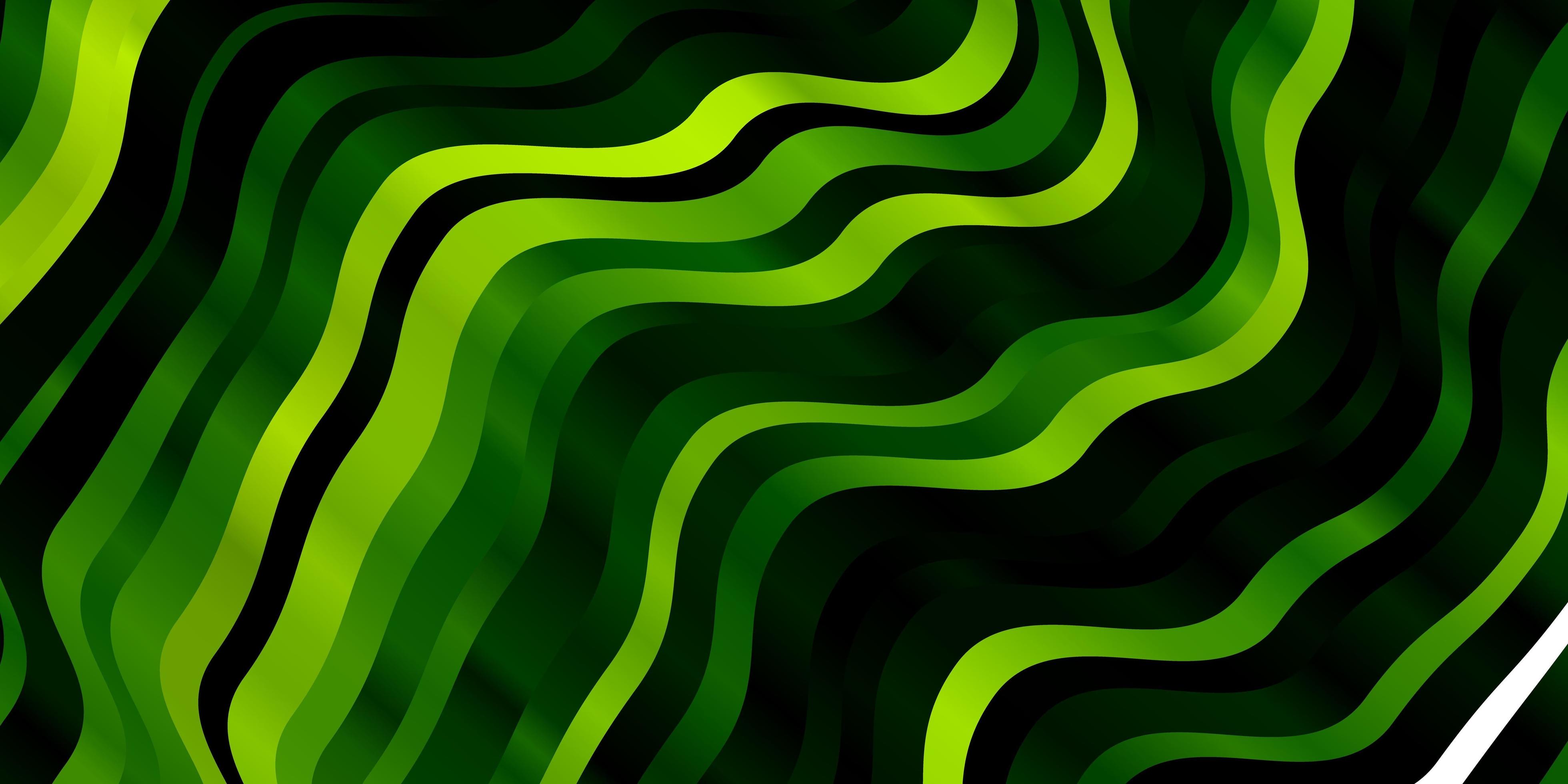 Light Green Yellow Vector Pattern With Curves 2706407 Vector Art At