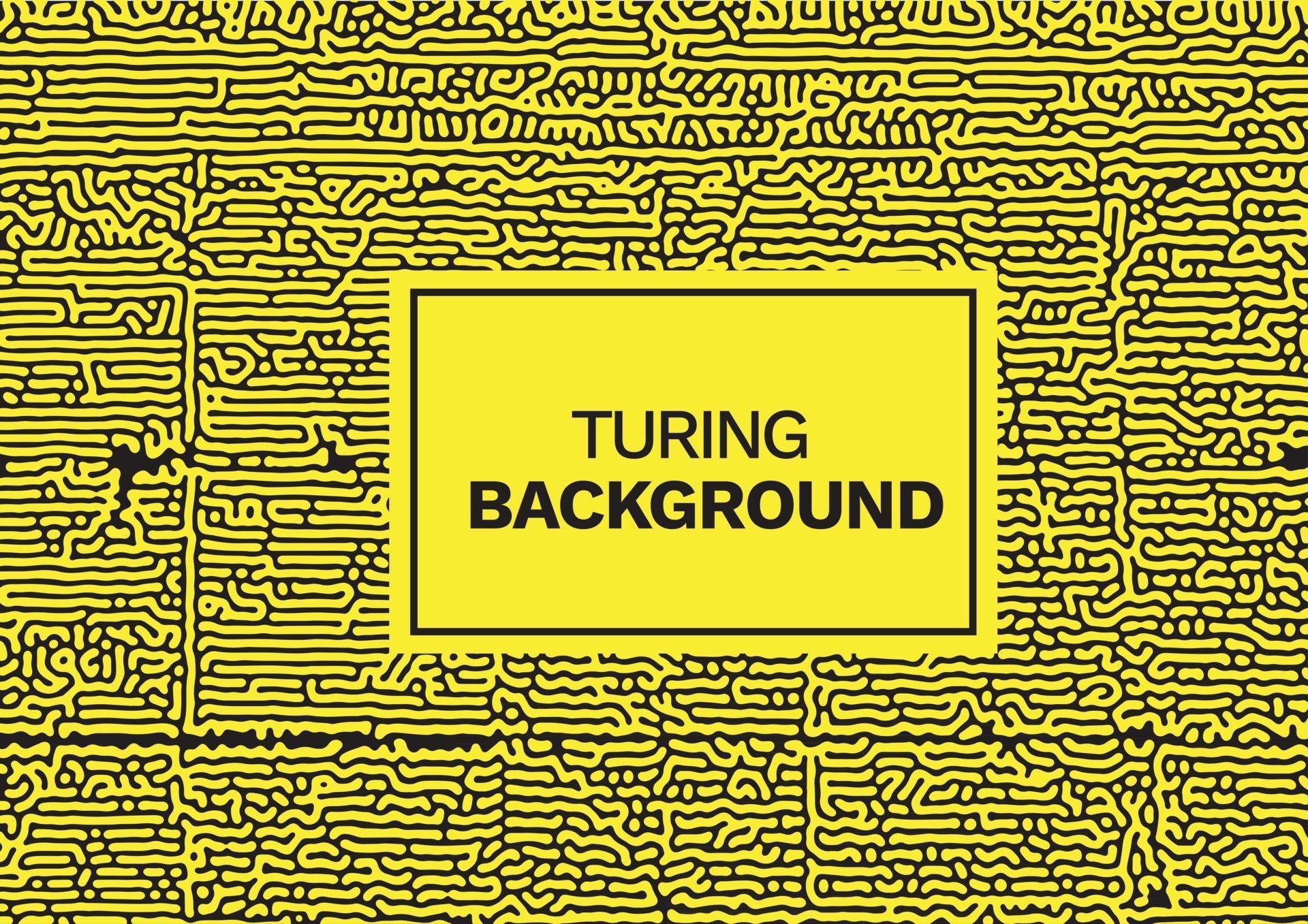 Abstract Irregular Organic Lines Turing Pattern Background Turing ...