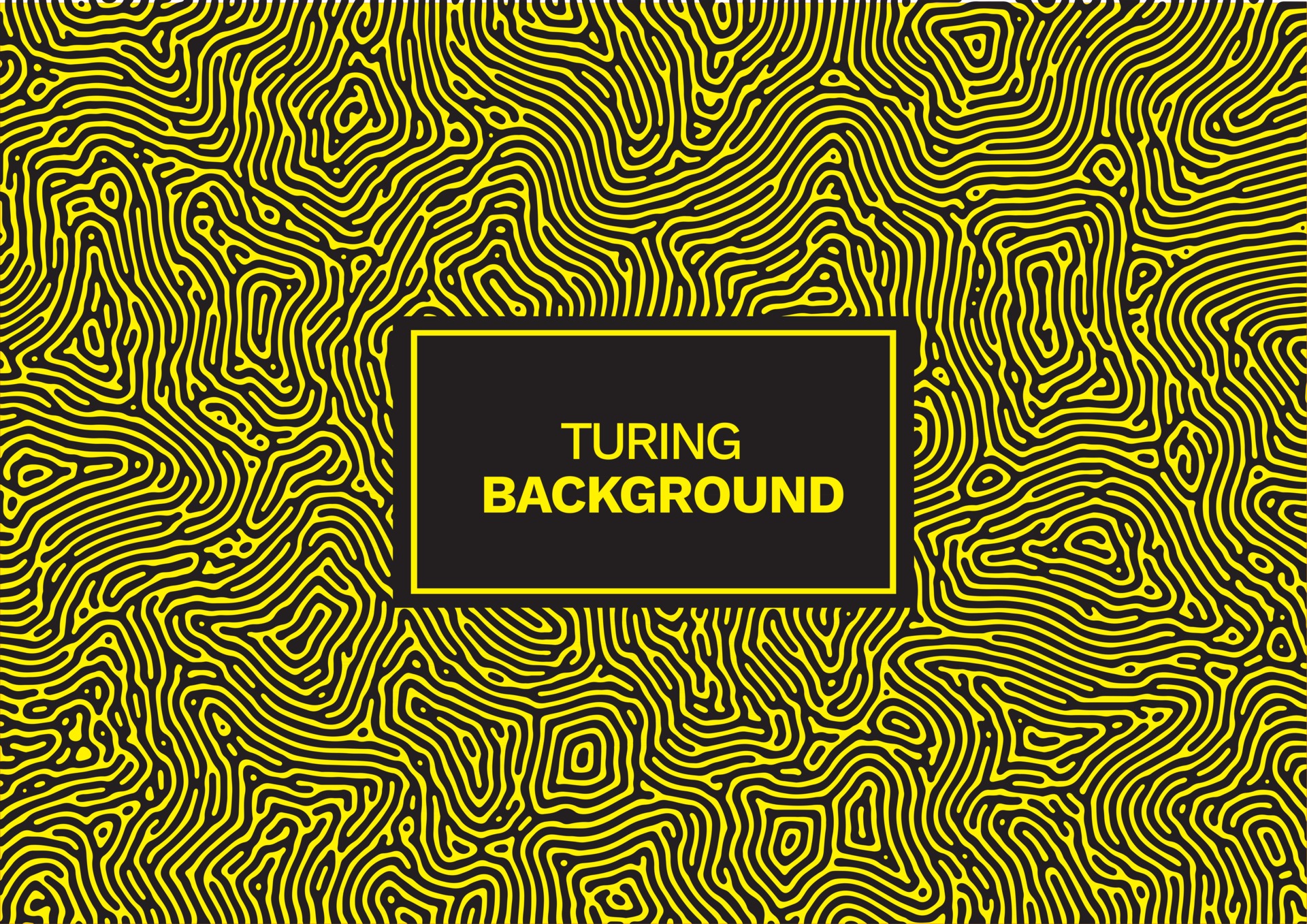 Abstract Irregular Organic Lines Turing Pattern Background Turing