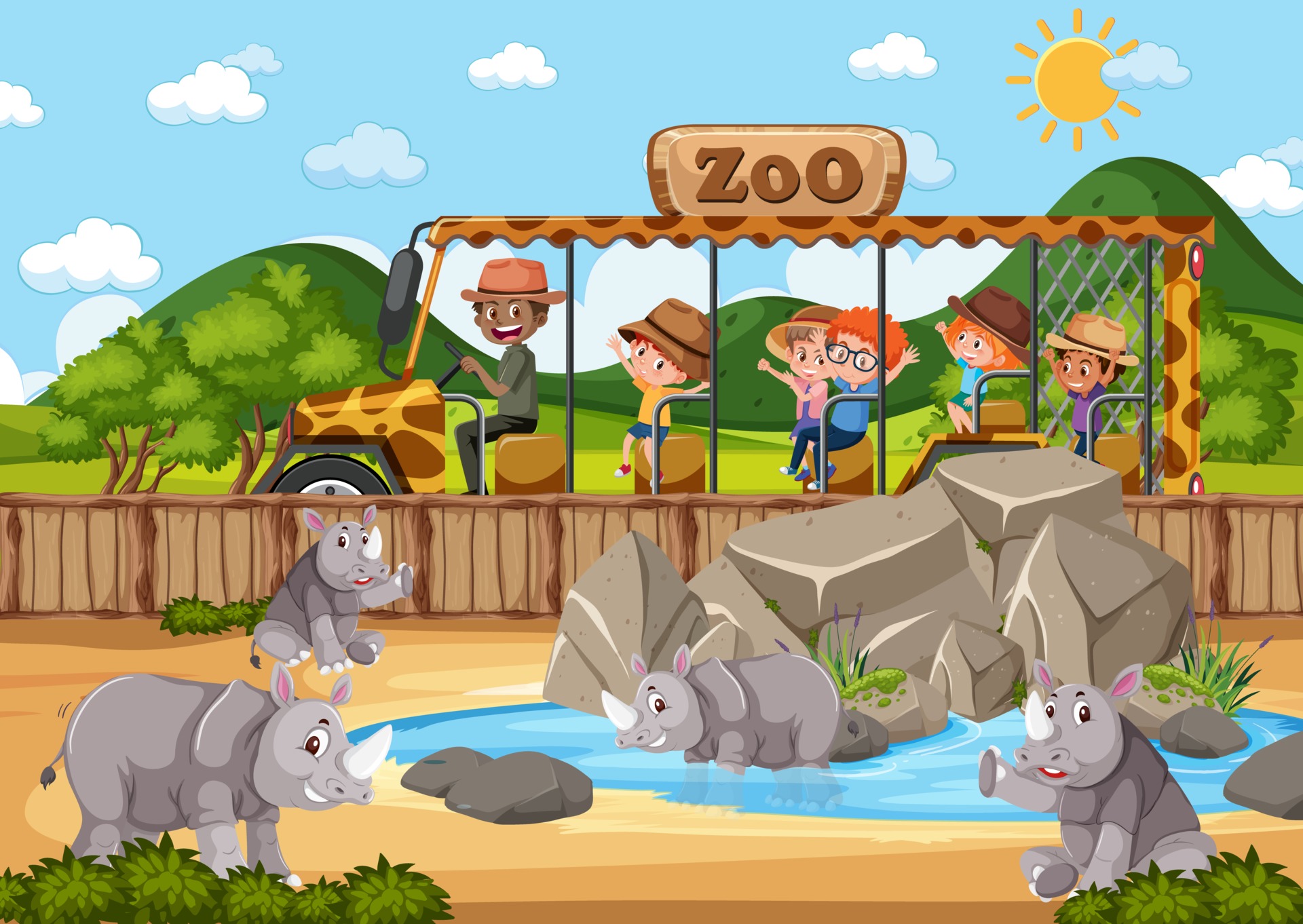 Zoo Vector Art, Icons, and Graphics for Free Download