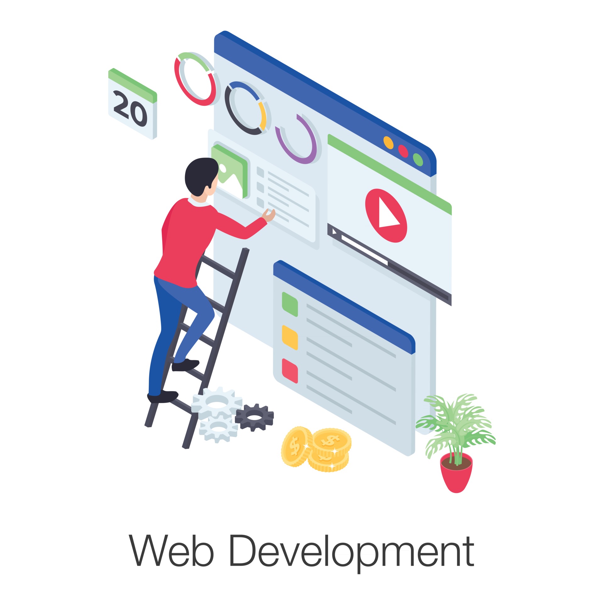 Web Development Concepts 2713412 Vector Art at Vecteezy
