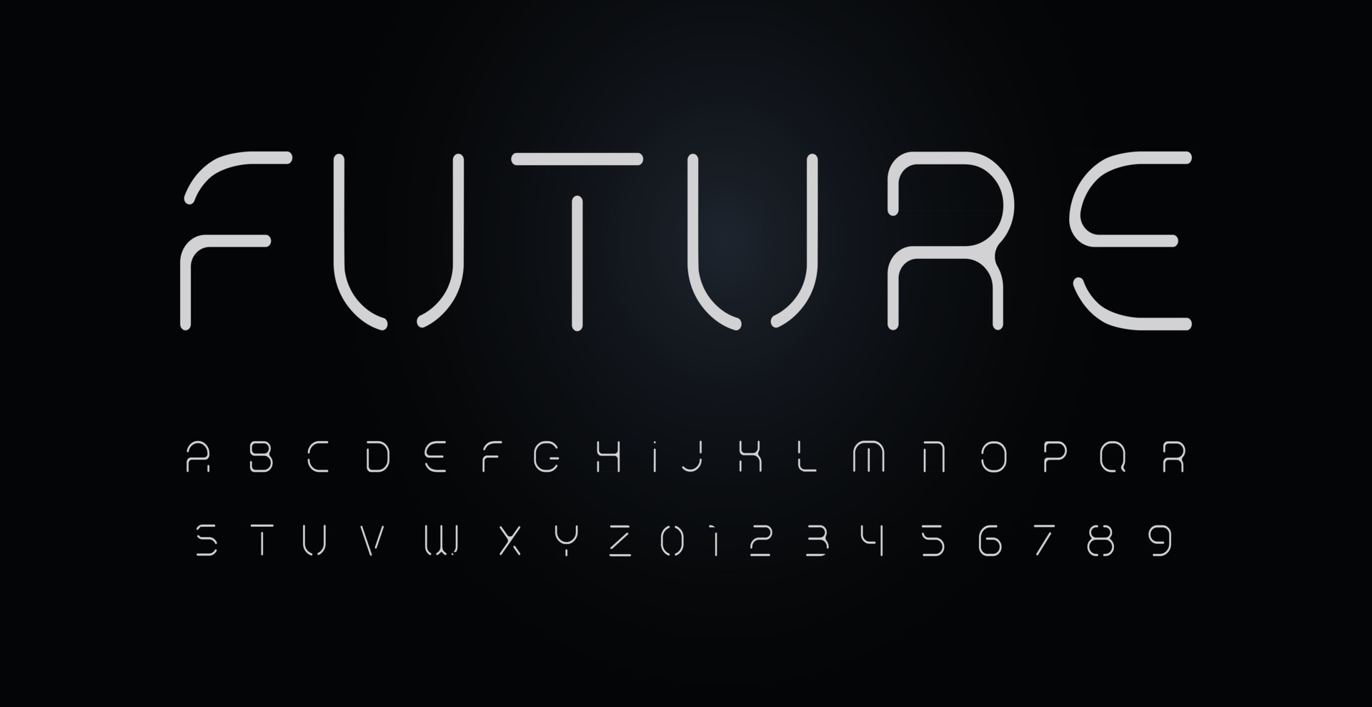 Future stencil alphabet. Vector font with erasing parts of the letters ... Future stencil alphabet. Vector font with erasing parts of the letters ...