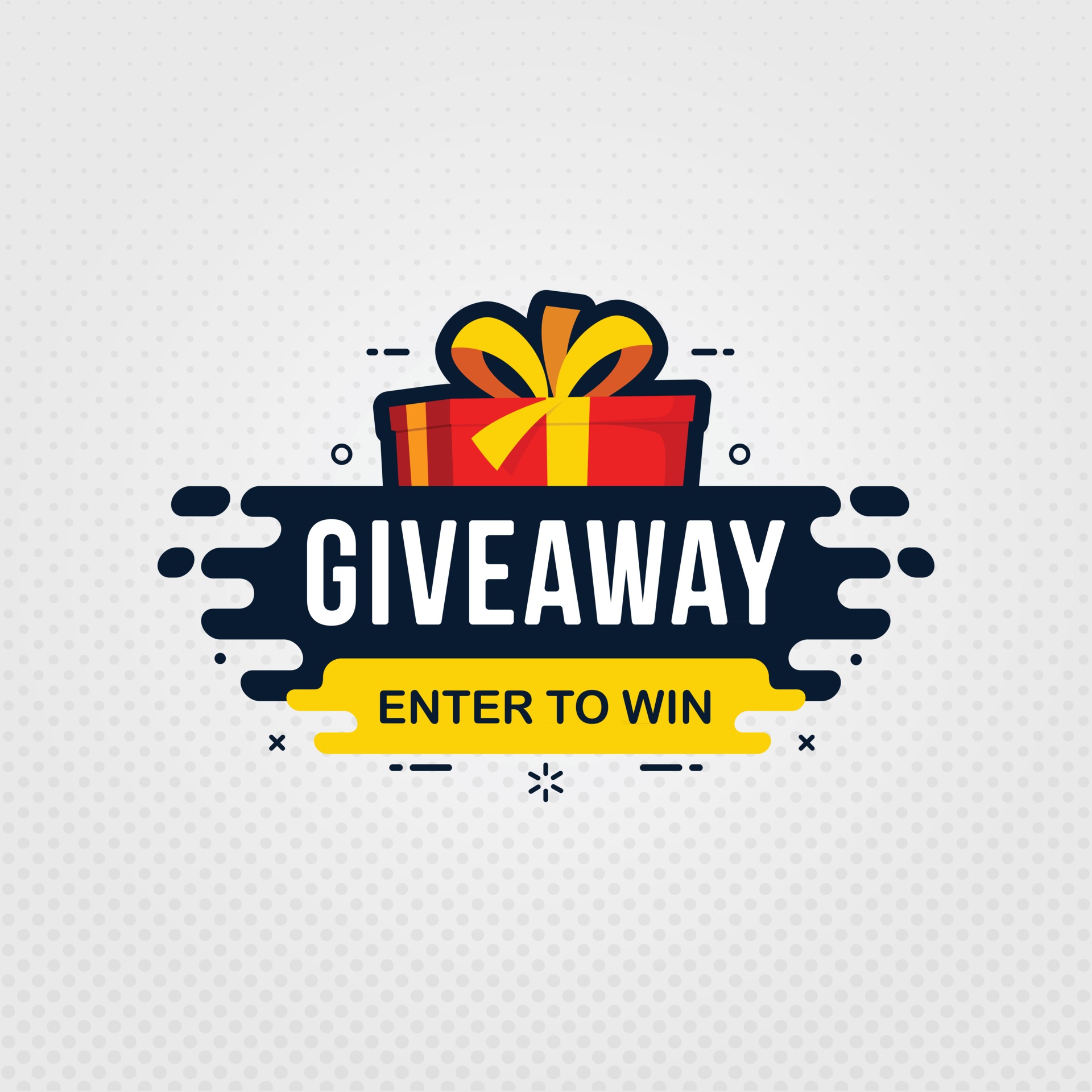 Giveaway And Enter To Win Banner Sign Design Template 2714020 Vector Art At Vecteezy