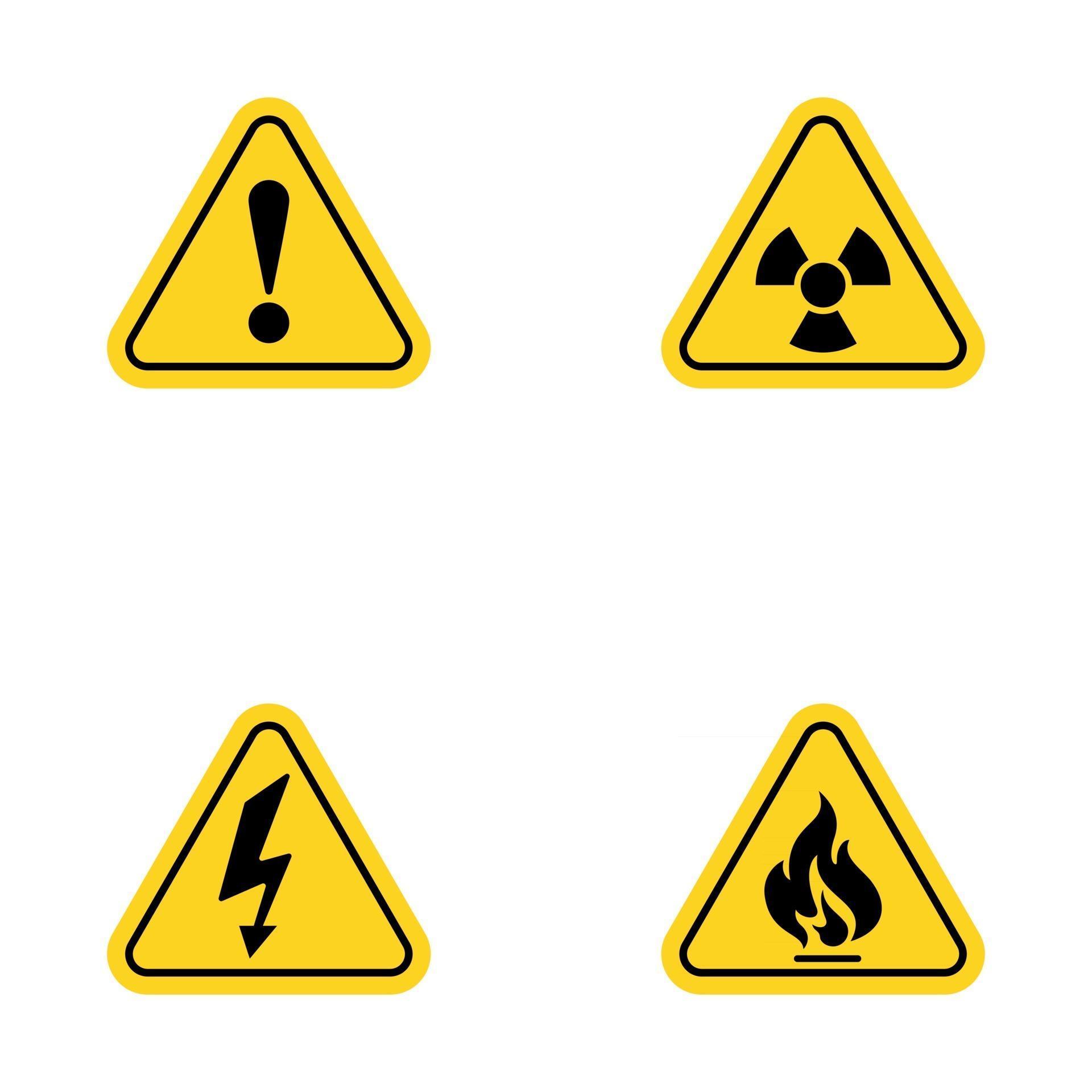 Warning Vector icon design illustration 2714085 Vector Art at Vecteezy